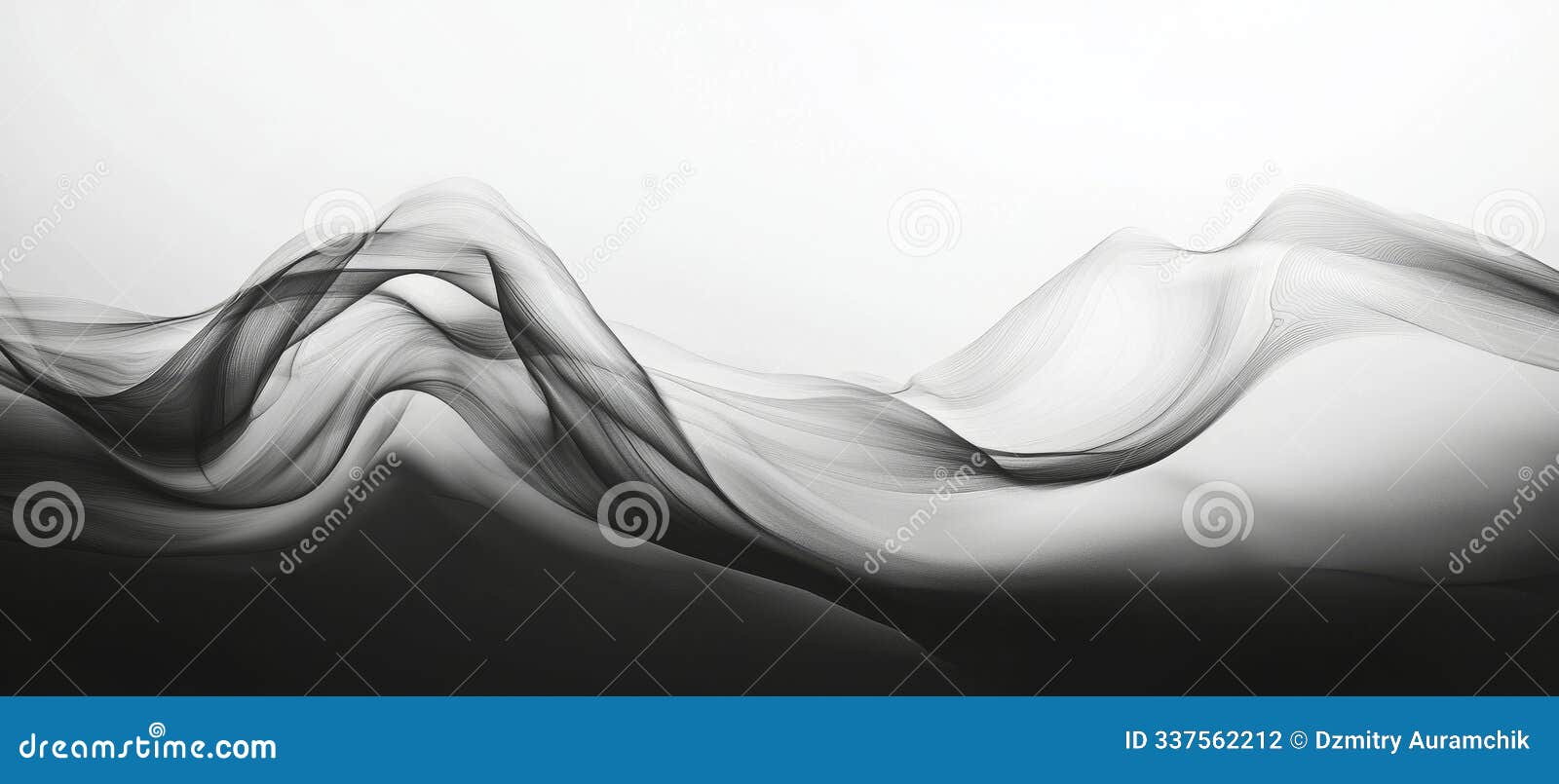 Monochrome Banner Header Landing Page Design with Abstract Grey Grain ...