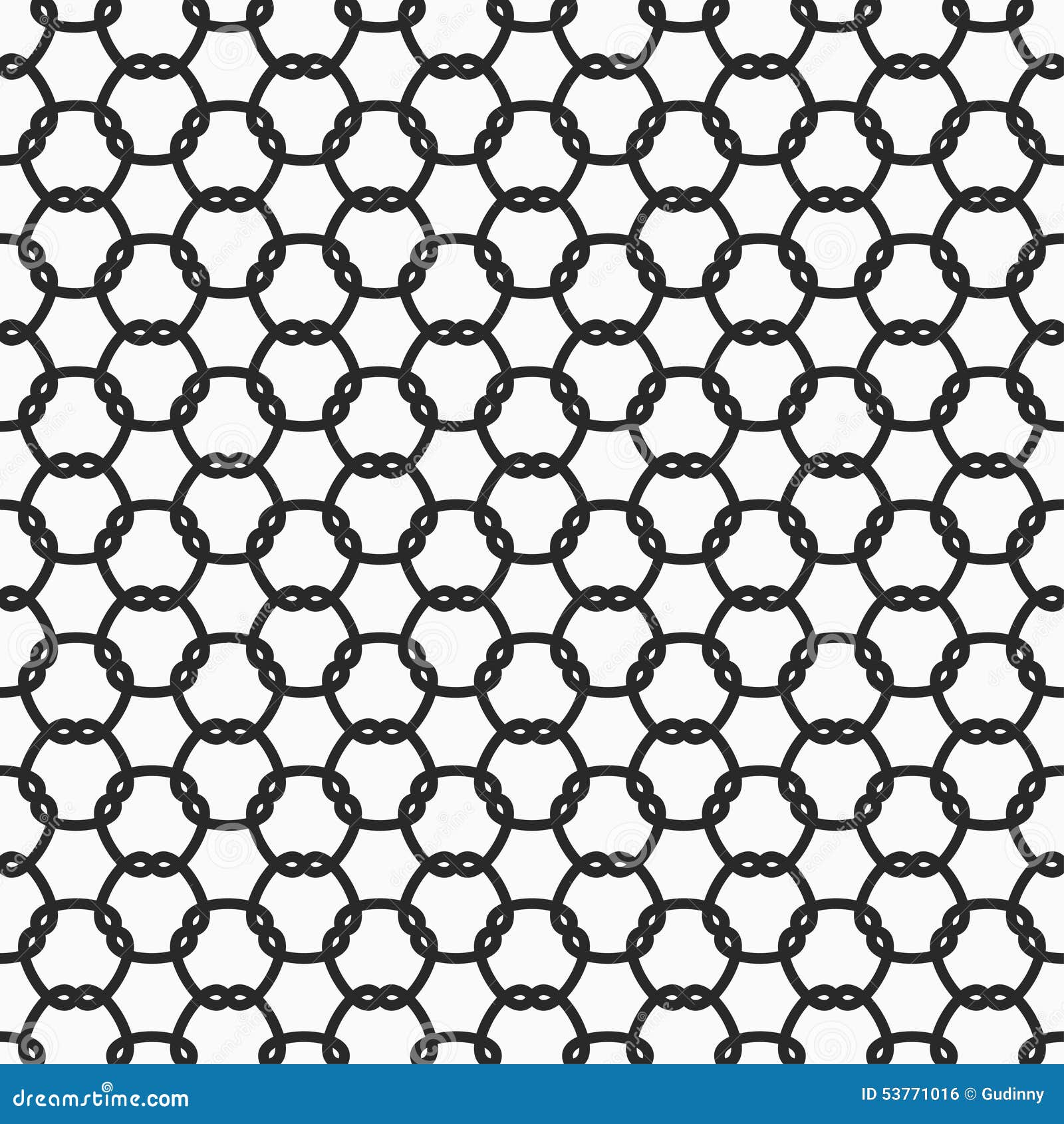 Monochrome Chain Link Seamless Pattern Stock Vector - Illustration of ...