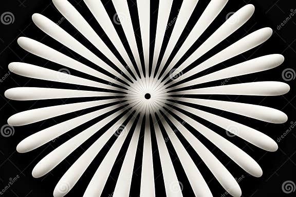 Monochrome Circular Element in Vector Graphic Design for Visually ...