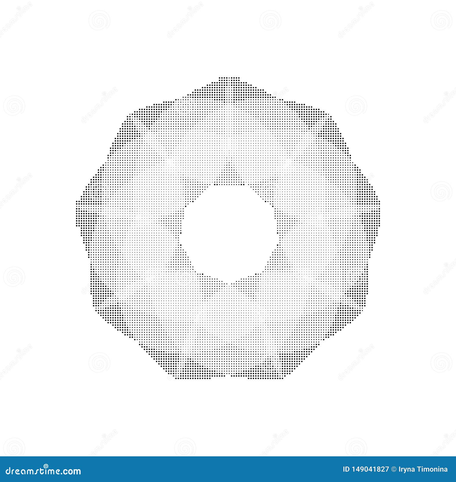 Monochrome Circular Linear Patterns Vector Illustration | CartoonDealer ...