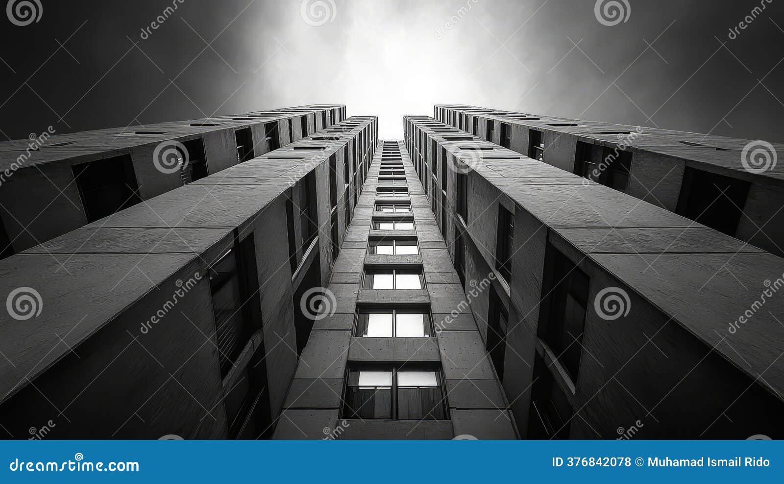 Building. High-rise Building. House With A Tree Stock Illustration ...