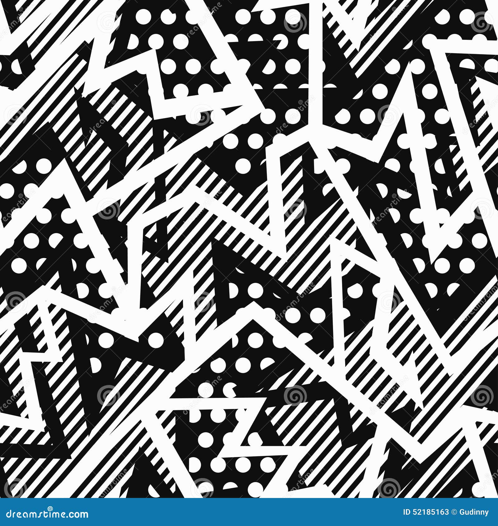 Monochrome Cloth Seamless Pattern Stock Vector - Illustration of cloth ...
