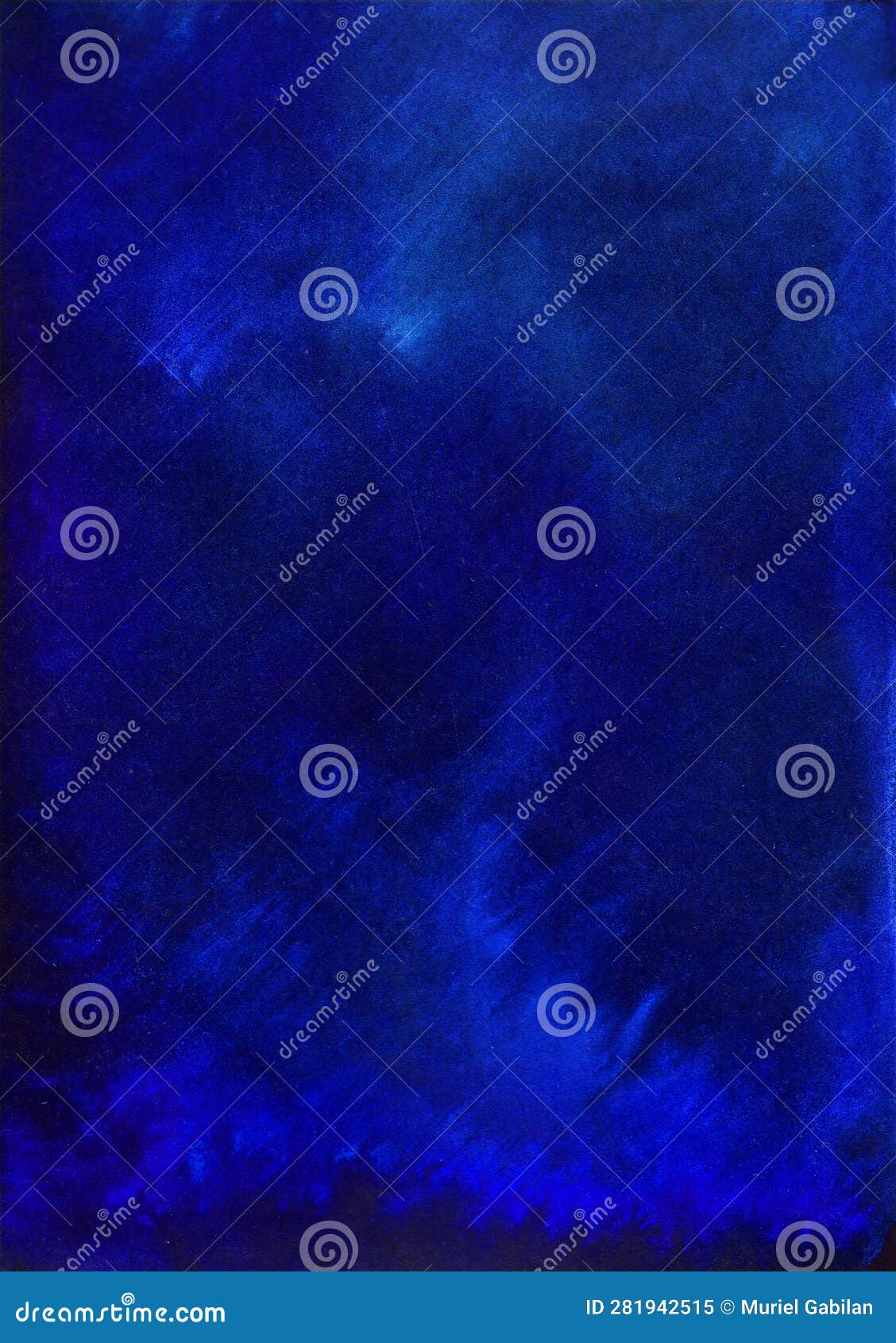 Ultramarine Blue Background with Cloudy Effect Stock Illustration ...