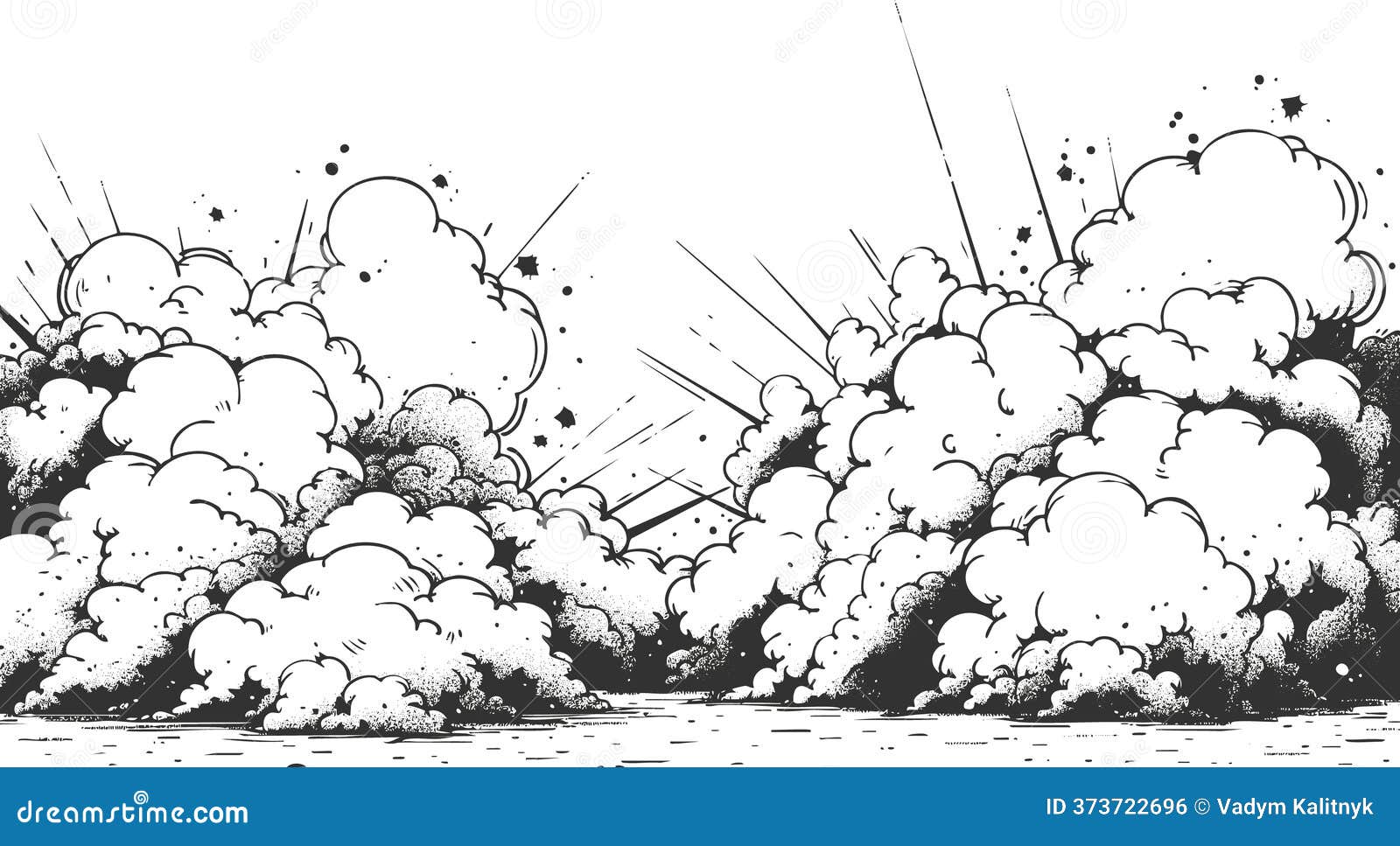 Dynamic Smoke Exploding Outwards With Dramatic Effect Stock Photography ...