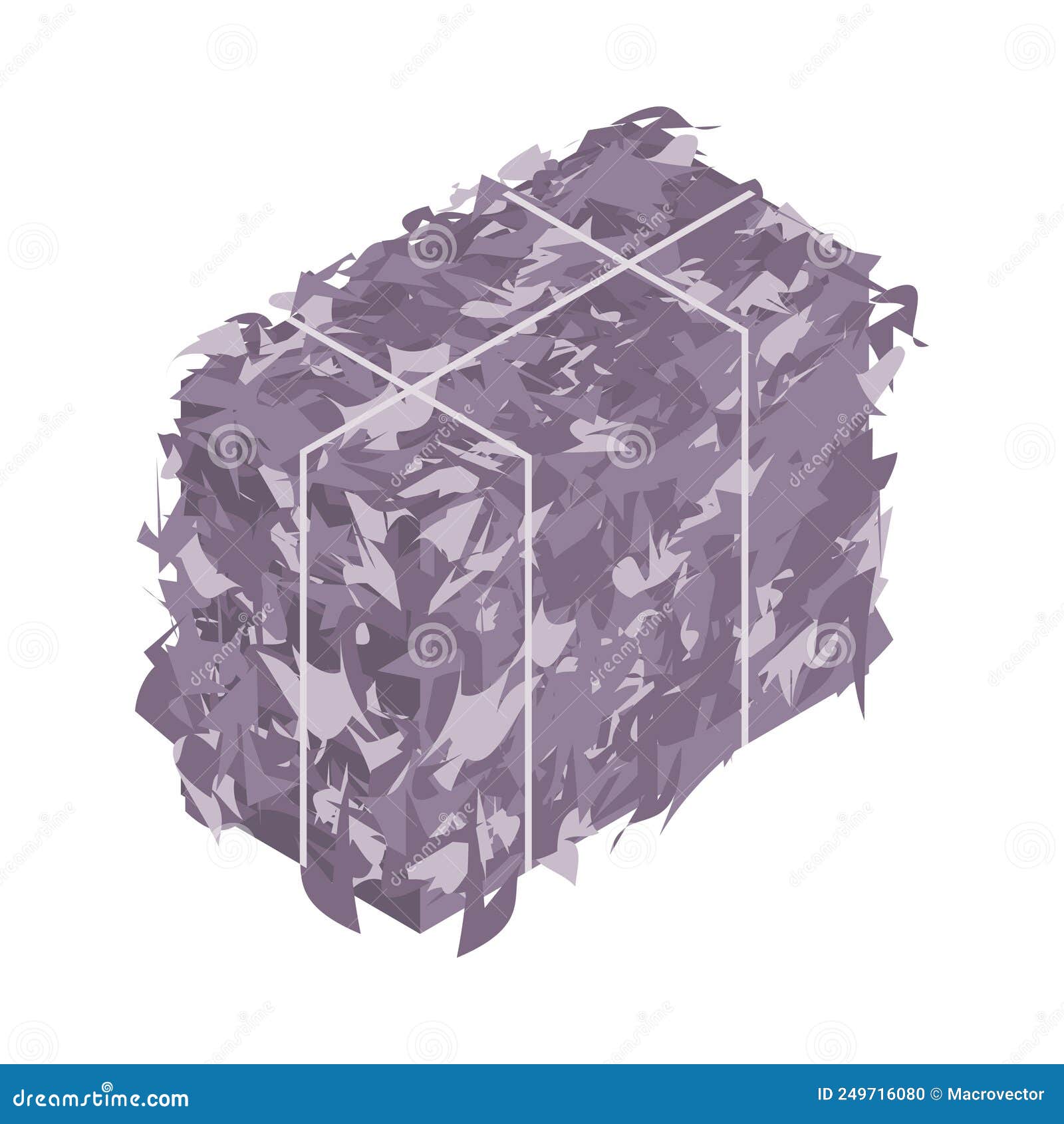 Monochrome Compressed Garbage Composition Stock Vector - Illustration ...