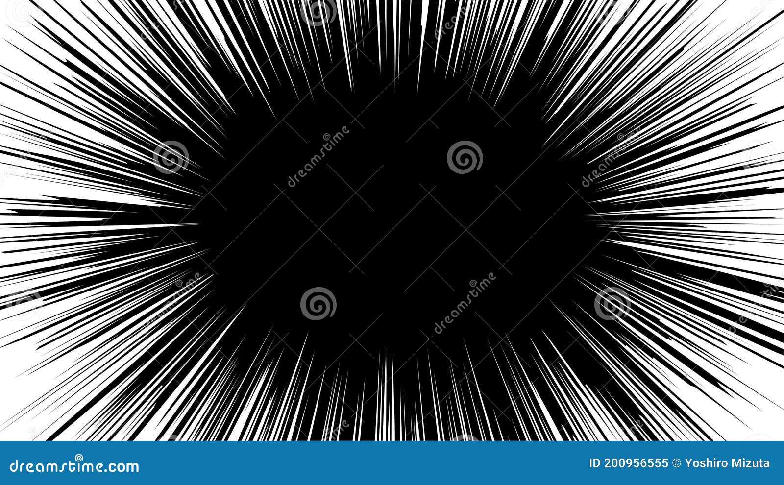 Monochrome Concentrated Line. Vector Flat Illustration Stock Vector ...