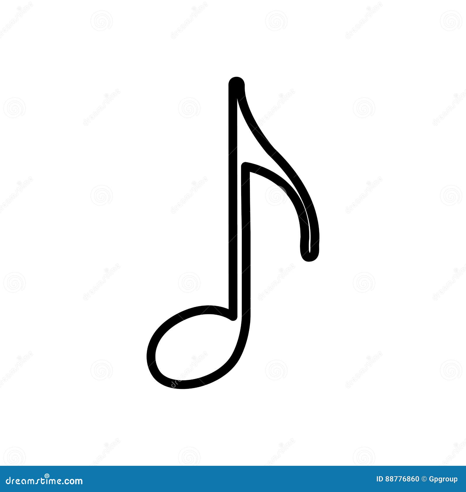 Eighth Note Royalty-Free Stock Image | CartoonDealer.com #2566504