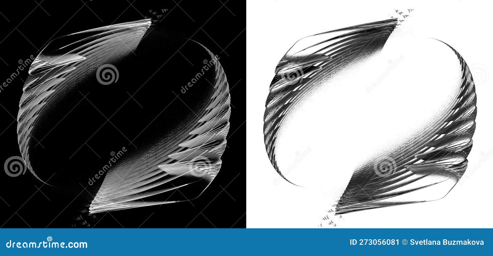 Monochrome Dynamic Patterns Of Arcuate Curves Create Frames On White ...