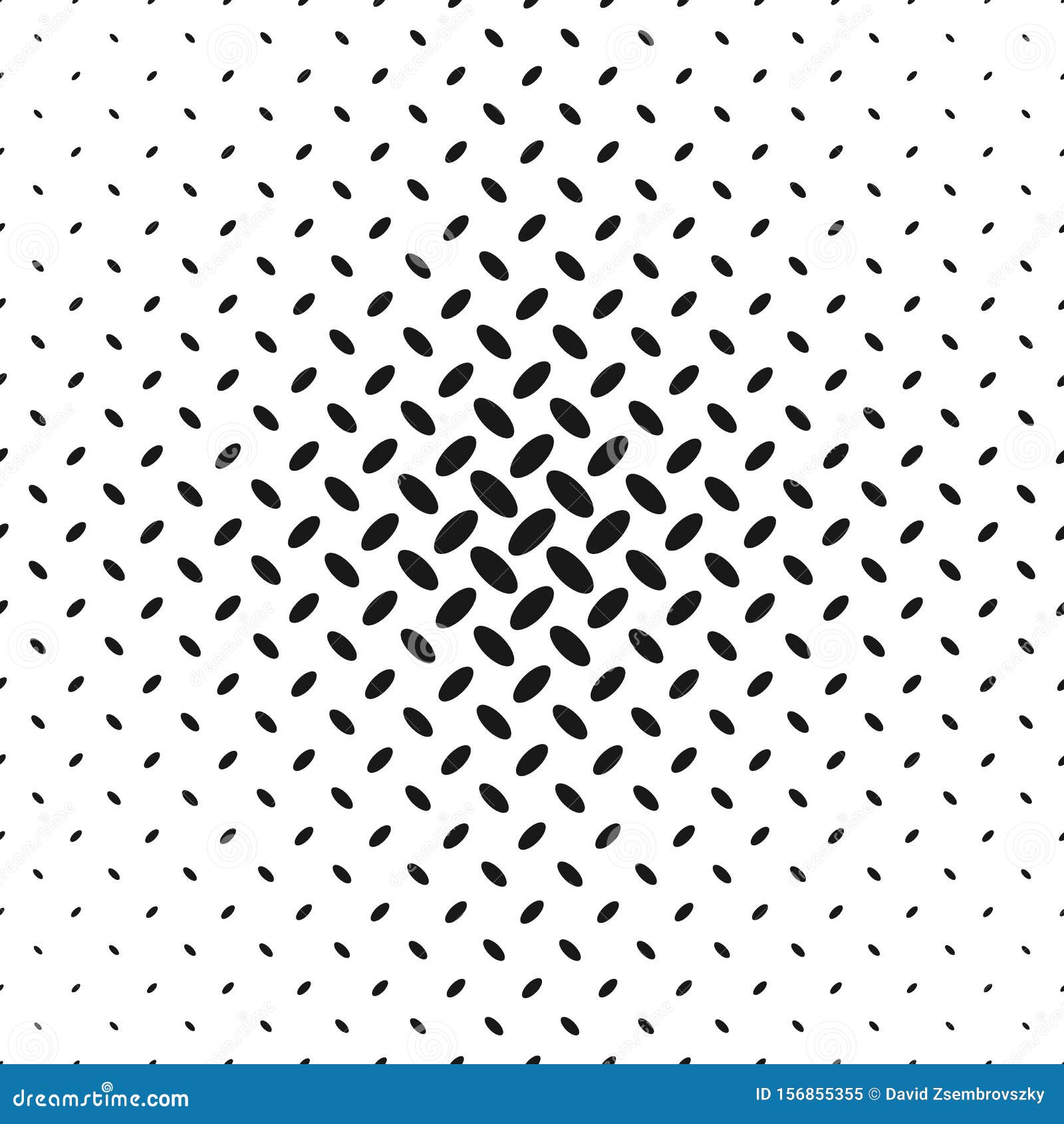 Monochrome Geometric Halftone Ellipse Pattern Background Design - Vector Graphic Stock Vector ...
