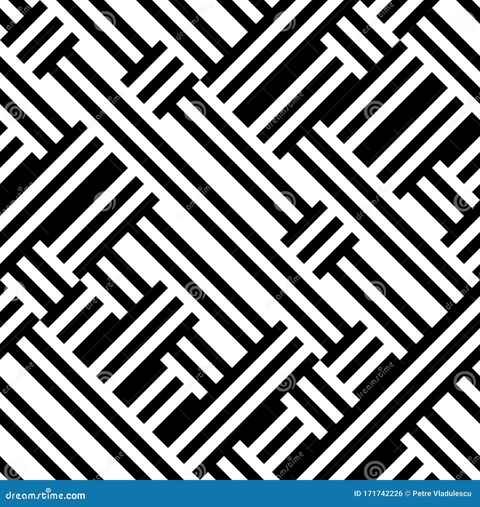 Monochrome Geometric Pattern (3), Modern Stylish Image. Stock Vector ...