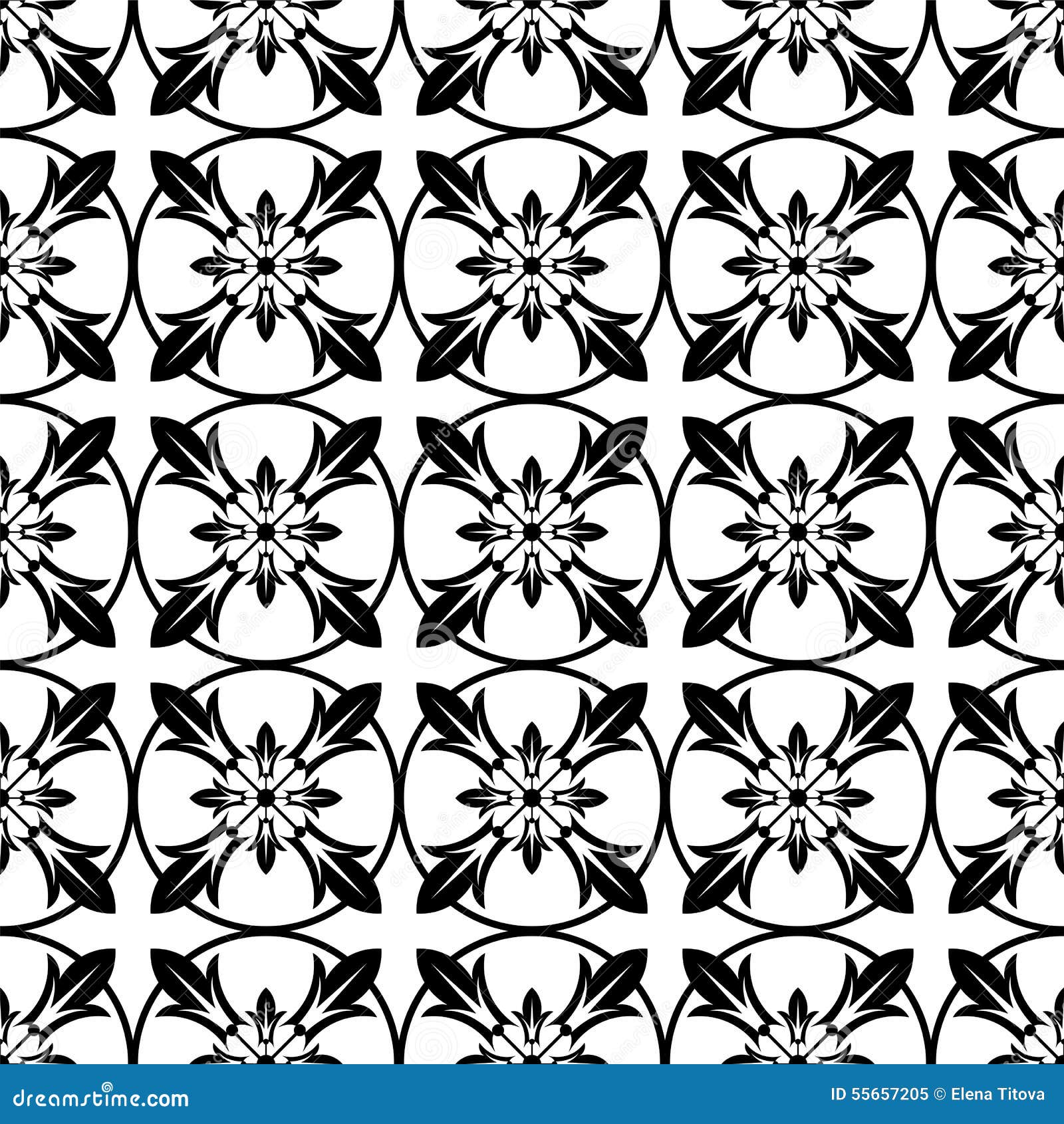 Monochrome Geometric Seamless Pattern Stock Vector - Illustration of ...