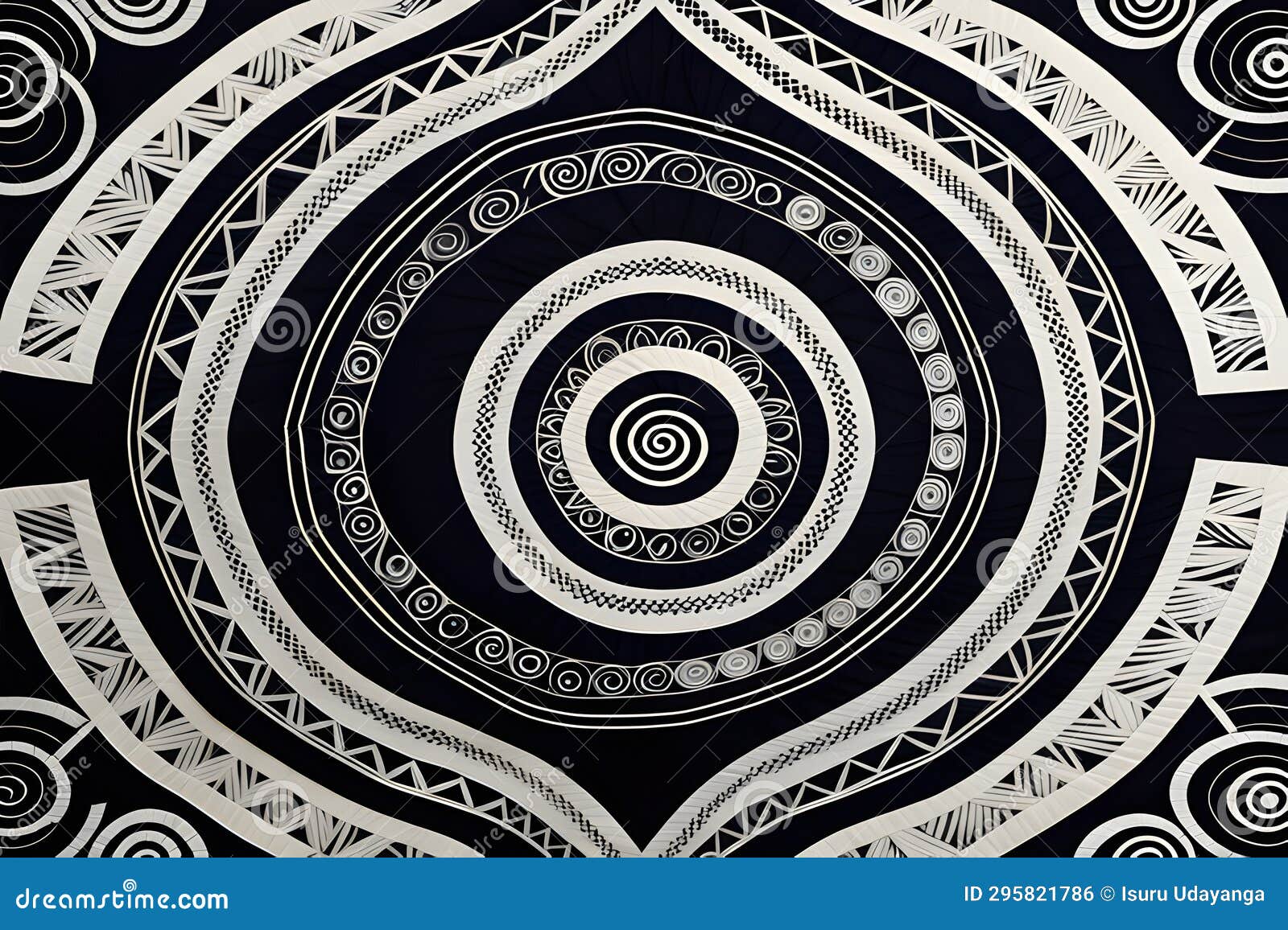 Monochrome Geometric Shapes and Patterns. Abstract Black and White Art ...