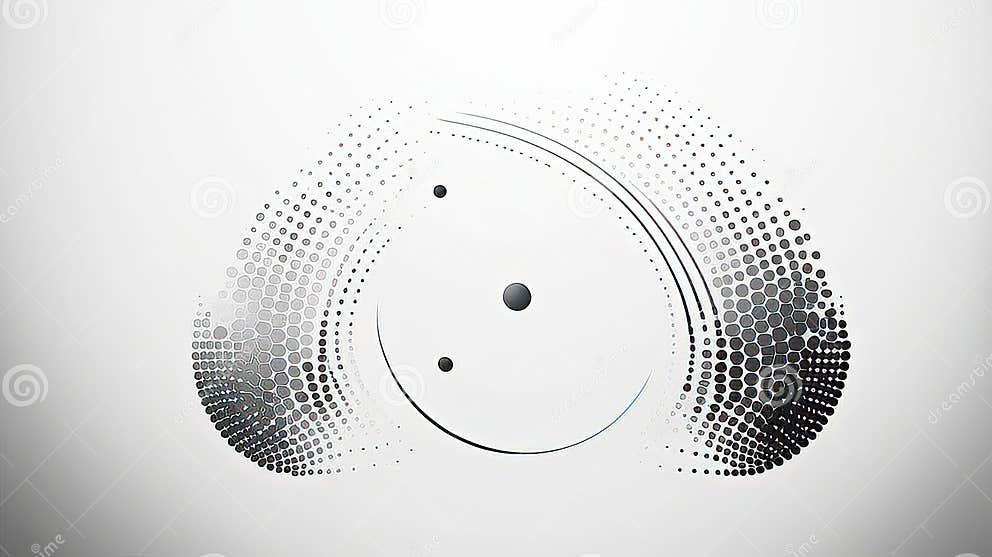 Monochrome Gradient Dot Design with Perfect Alignment Stock ...
