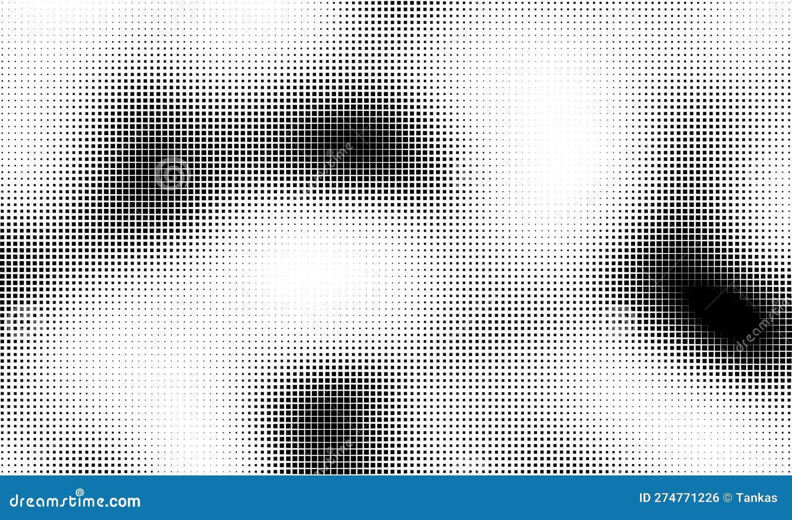 Monochrome Gradient Halftone Dots Background. Vector Illustration Stock ...