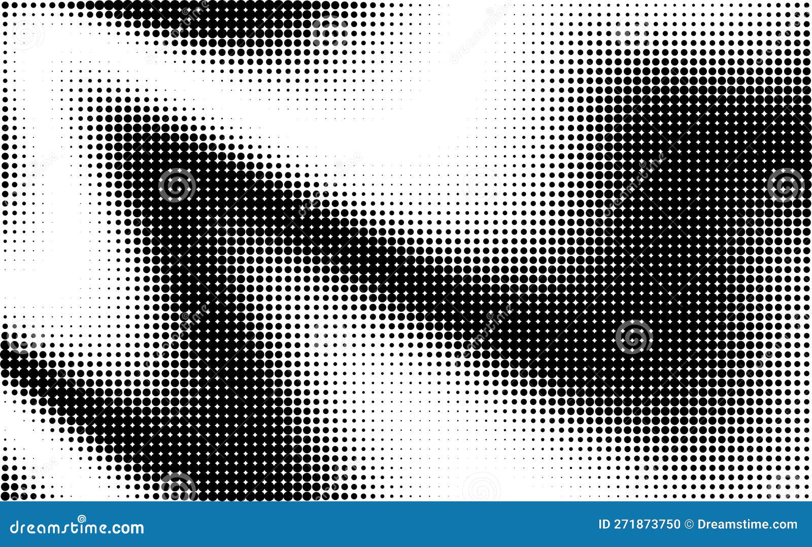 Monochrome Gradient Halftone Dots Background. Vector Illustration Stock ...
