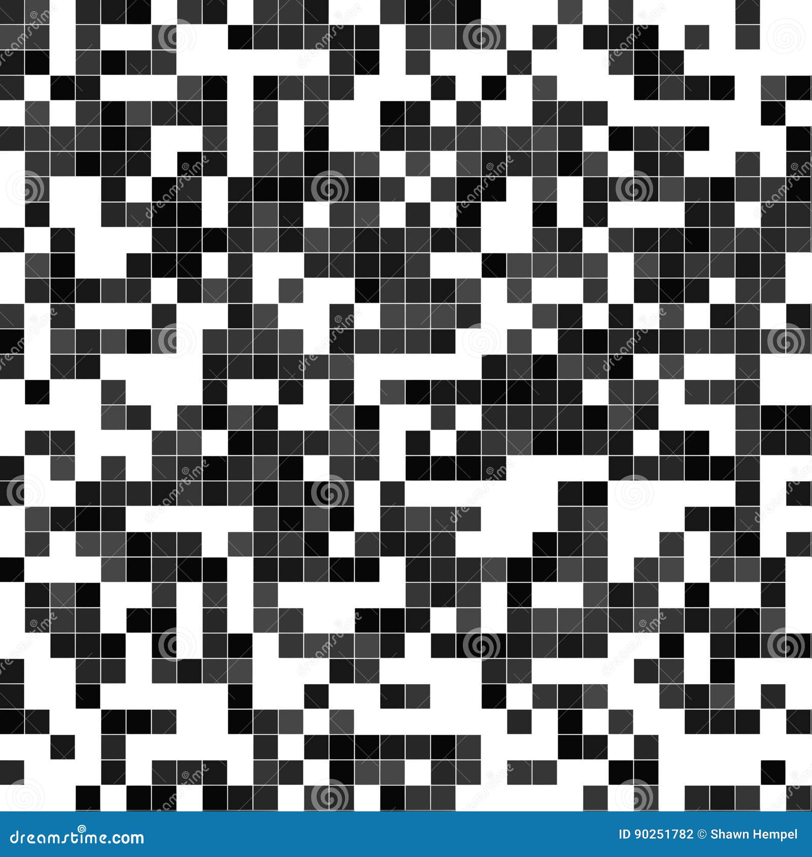 Monochrome Grayscale Abstract Pixelated Background Stock Illustration ...
