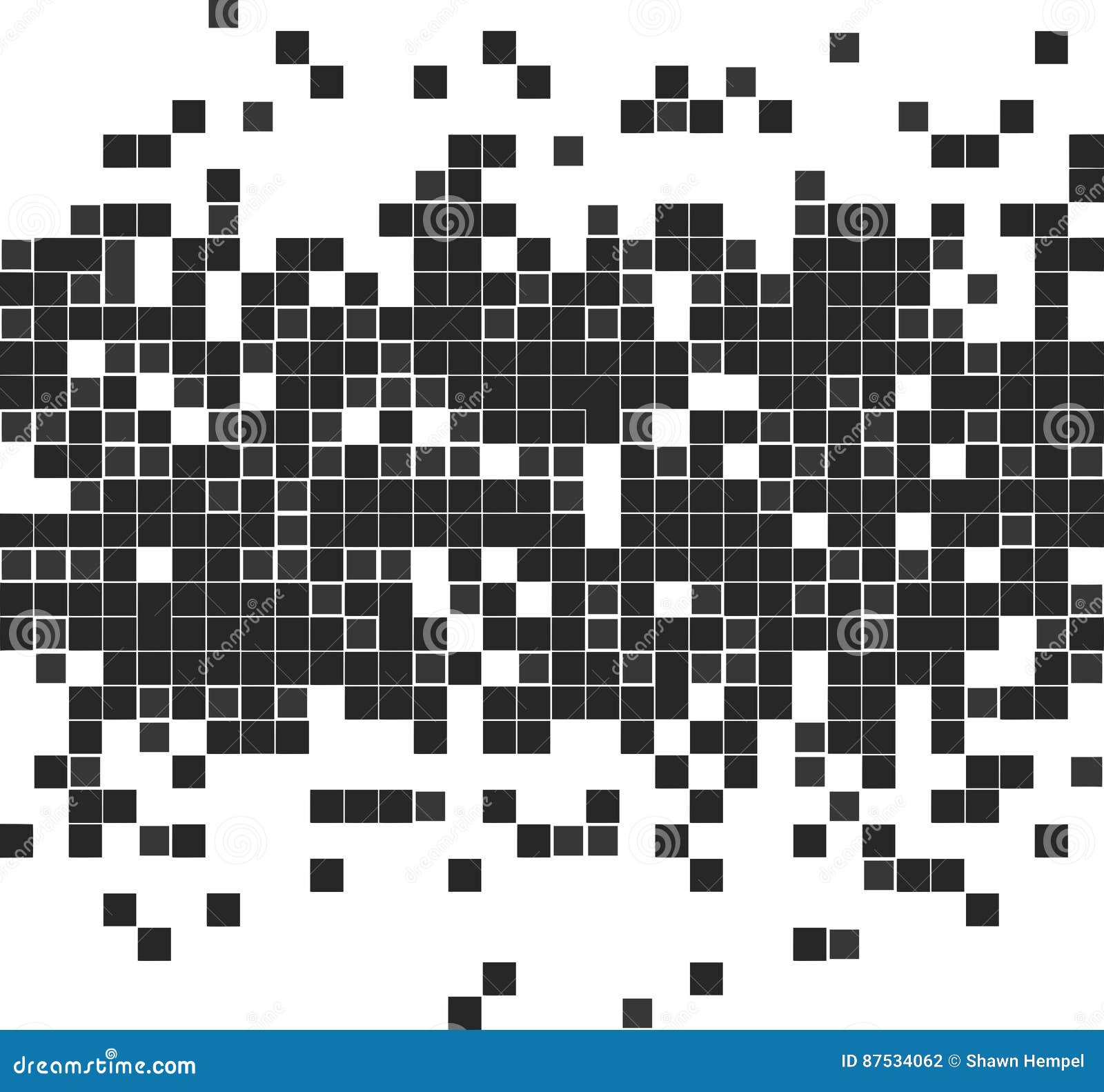 Monochrome Grayscale Abstract Pixelated Gradient Stock Illustration ...