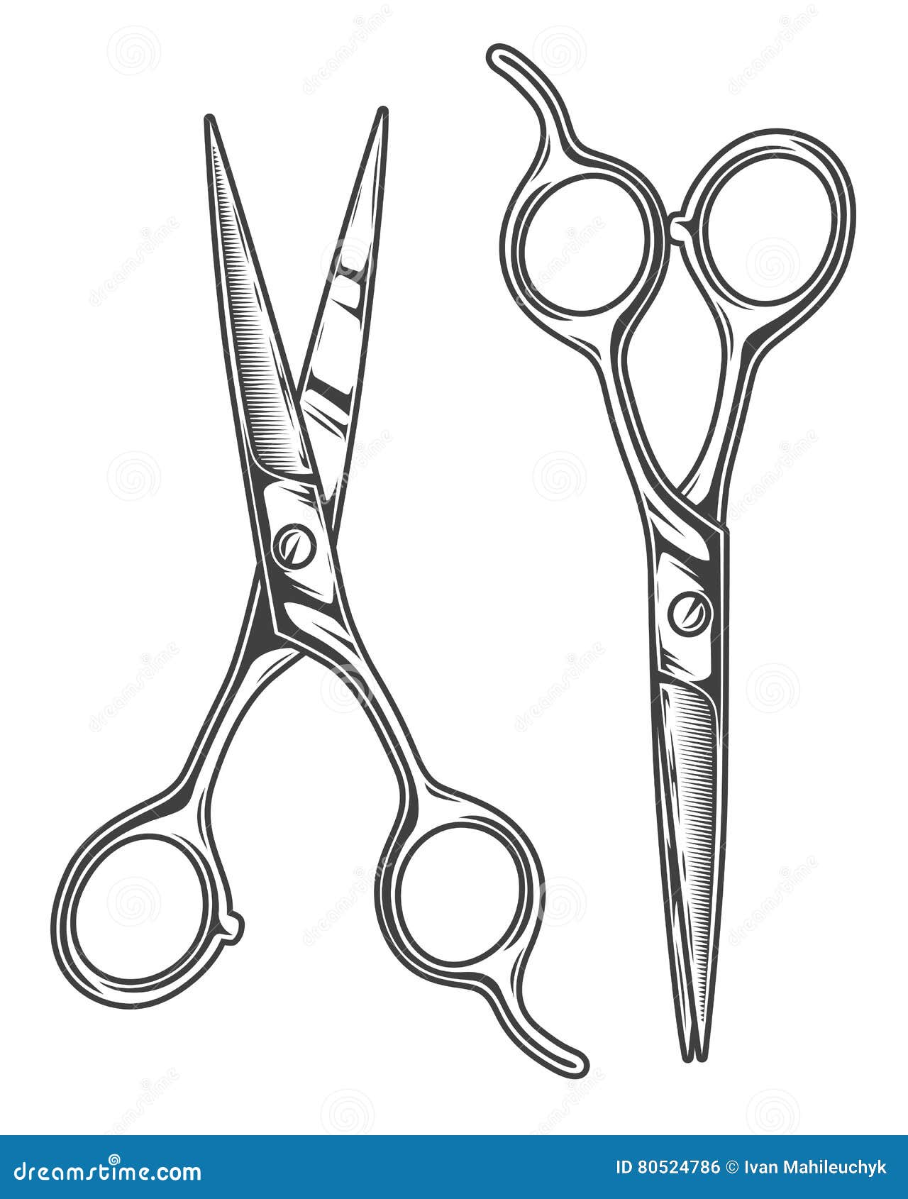 Barber Scissors With Comber With Chart Stock Photo | CartoonDealer.com ... Barber Scissors With Comber With Chart Stock Photo | CartoonDealer.com ...
