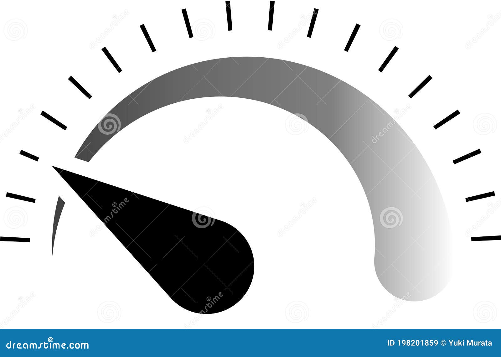 Monochrome Illustration of Speedometer Stock Vector - Illustration of ...
