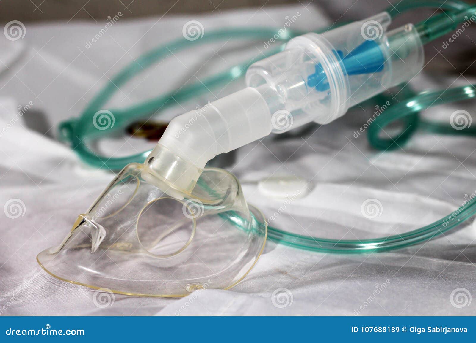 Monochrome Image of an Oxygen Mask. Stock Image - Image of bronchitis ...