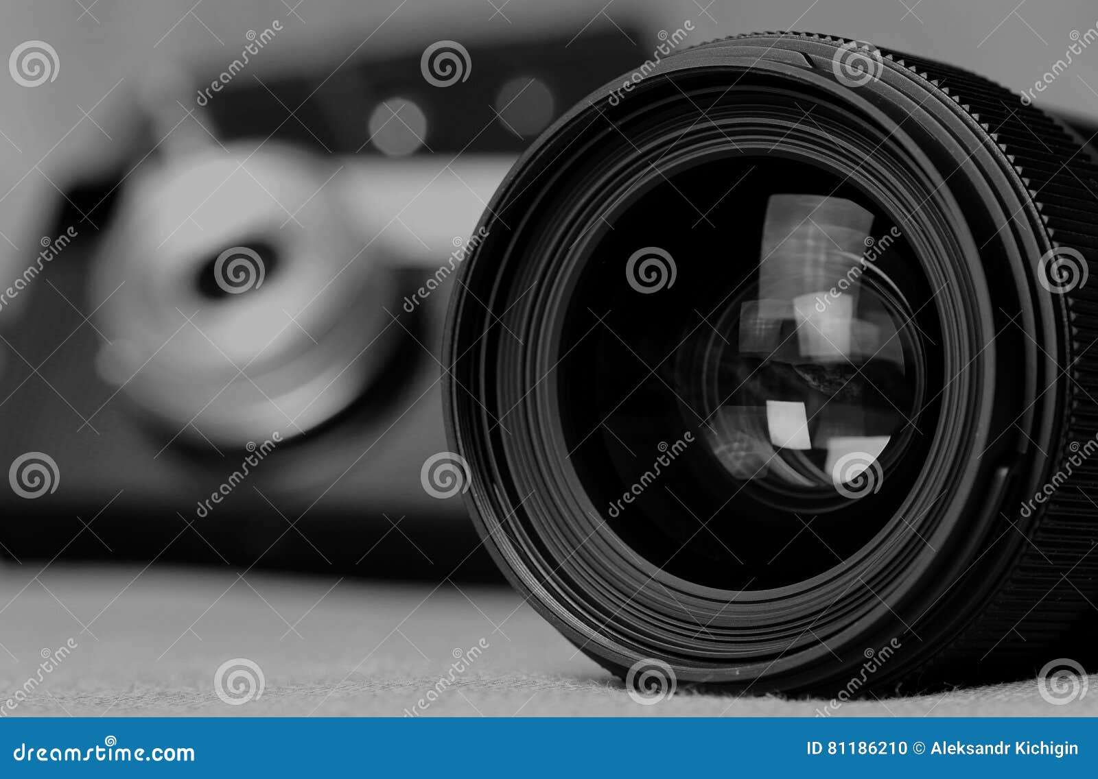 Monochrome Lens Flare Object Stock Photo - Image of camera, circle ...