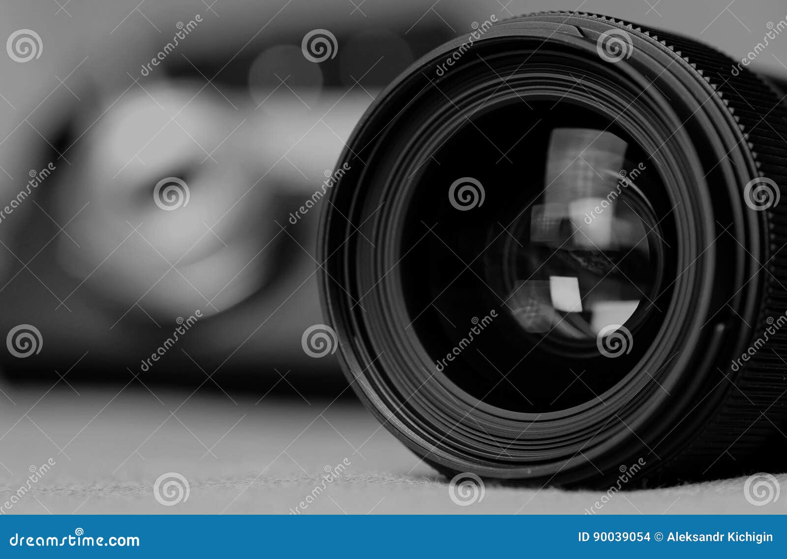 Monochrome Lens Flare Object Stock Photo - Image of creative, focal ...