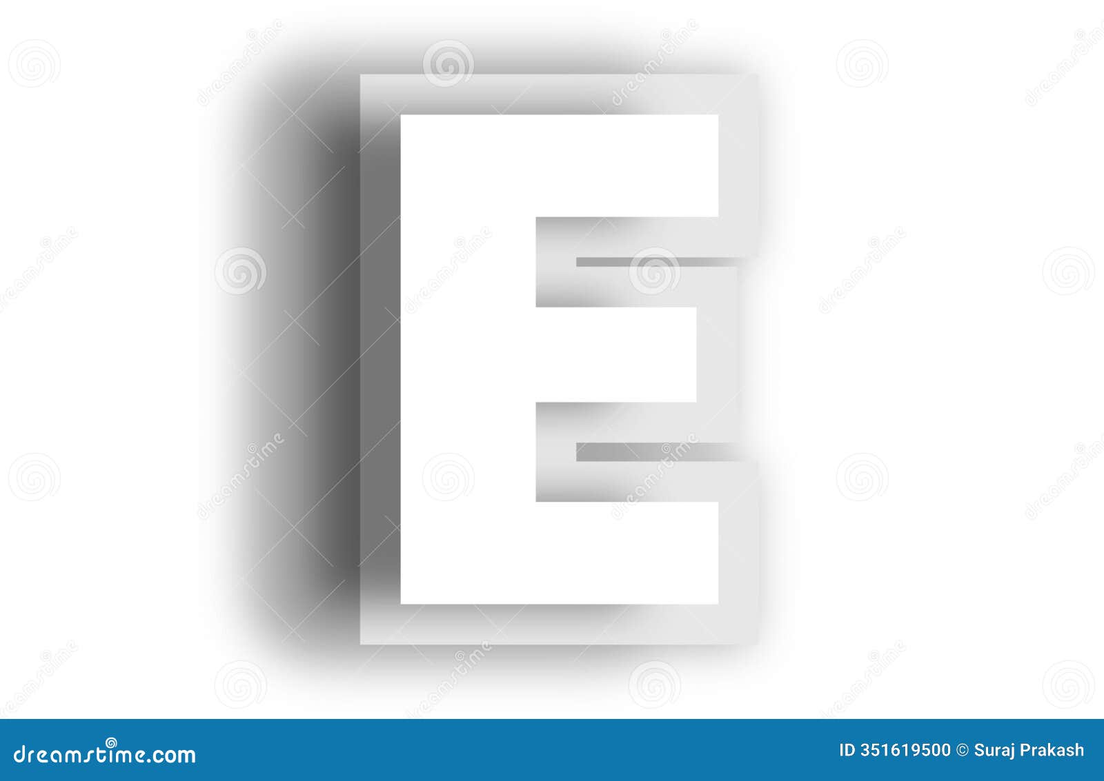 Monochrome Letter Series with Letter E Stock Illustration ...