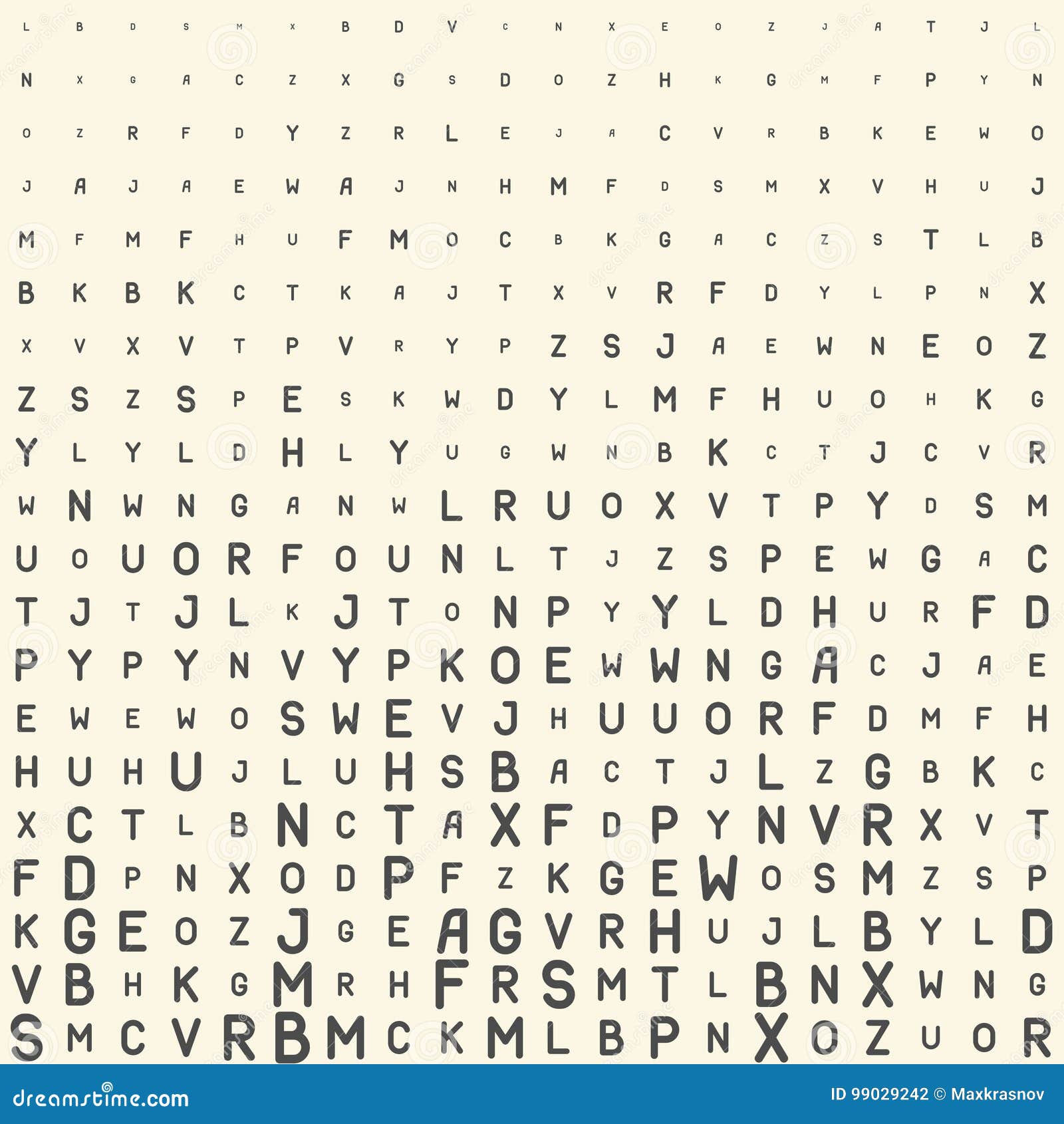 Monochrome Letters Background. Seamless Alphabet Pattern Stock Vector ...