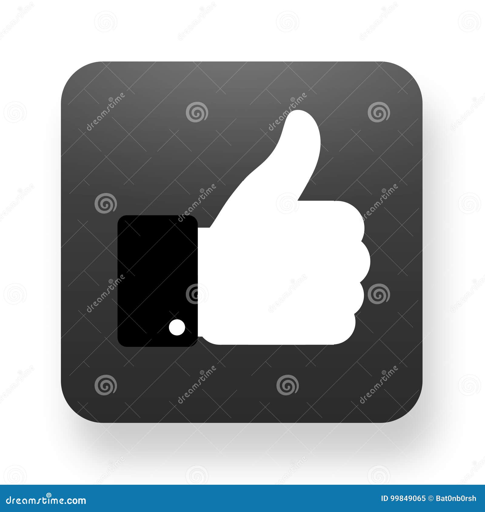 Monochrome like icon stock illustration. Illustration of social - 99849065