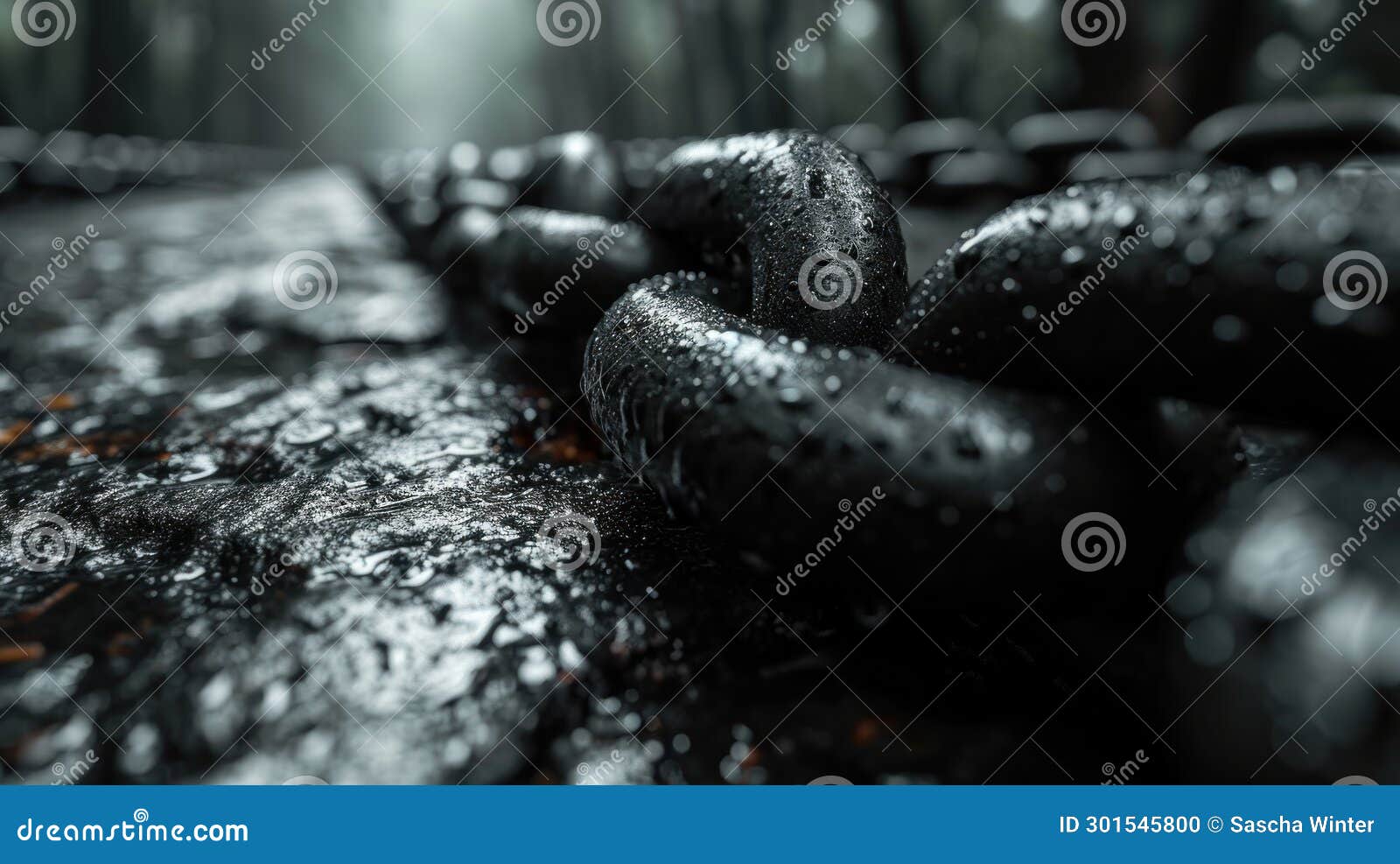 Monochrome Links: Abstract Chain Composition Stock Photo - Image of ...