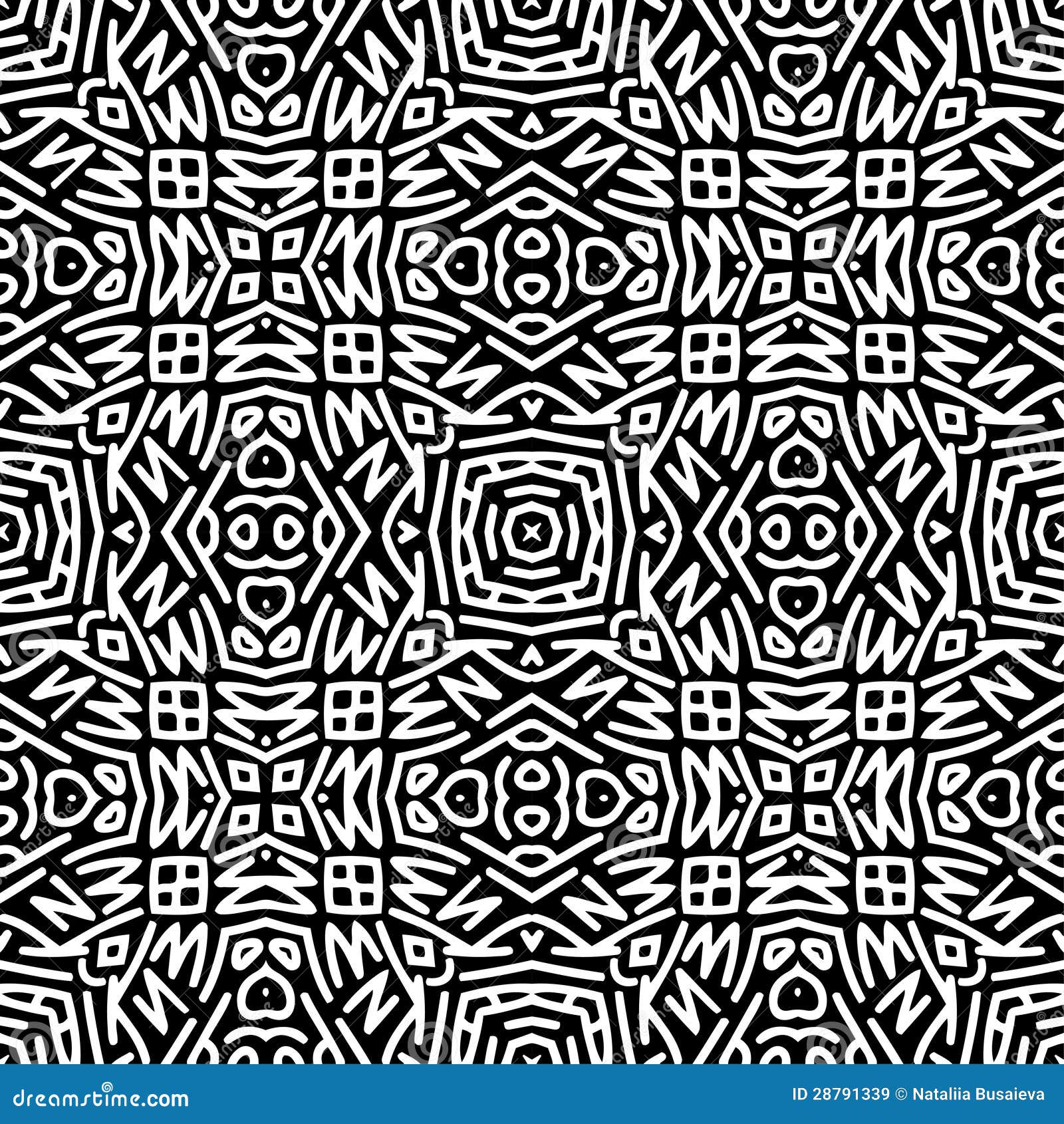 Monochrome pattern_5 stock vector. Illustration of design - 28791339