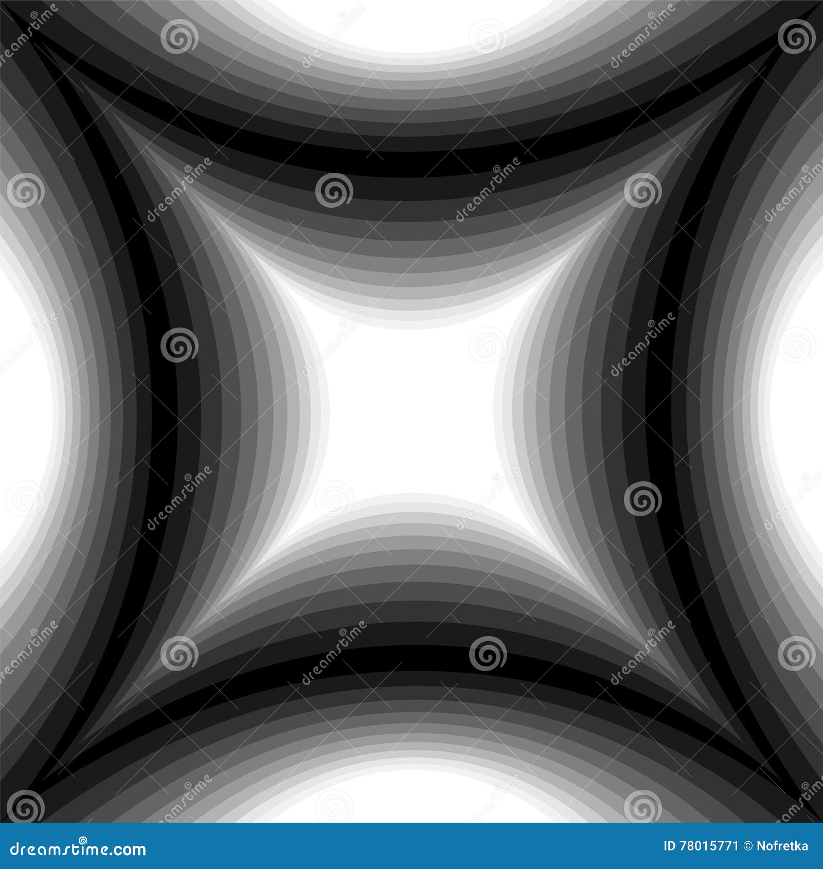 Monochrome Pattern of Concave Rectangle Gently Shimmering from Light To ...