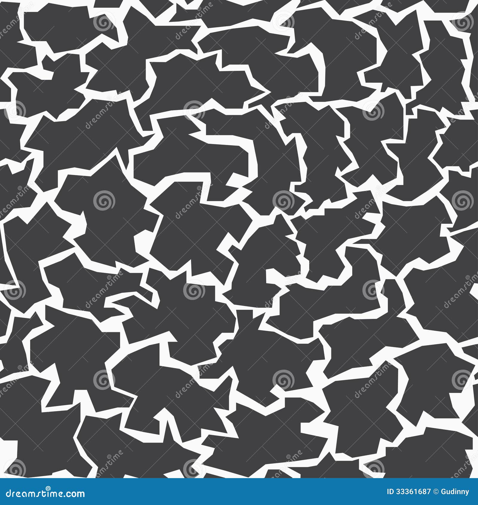 Monochrome Pieces Seamless Pattern Stock Vector Illustration Of