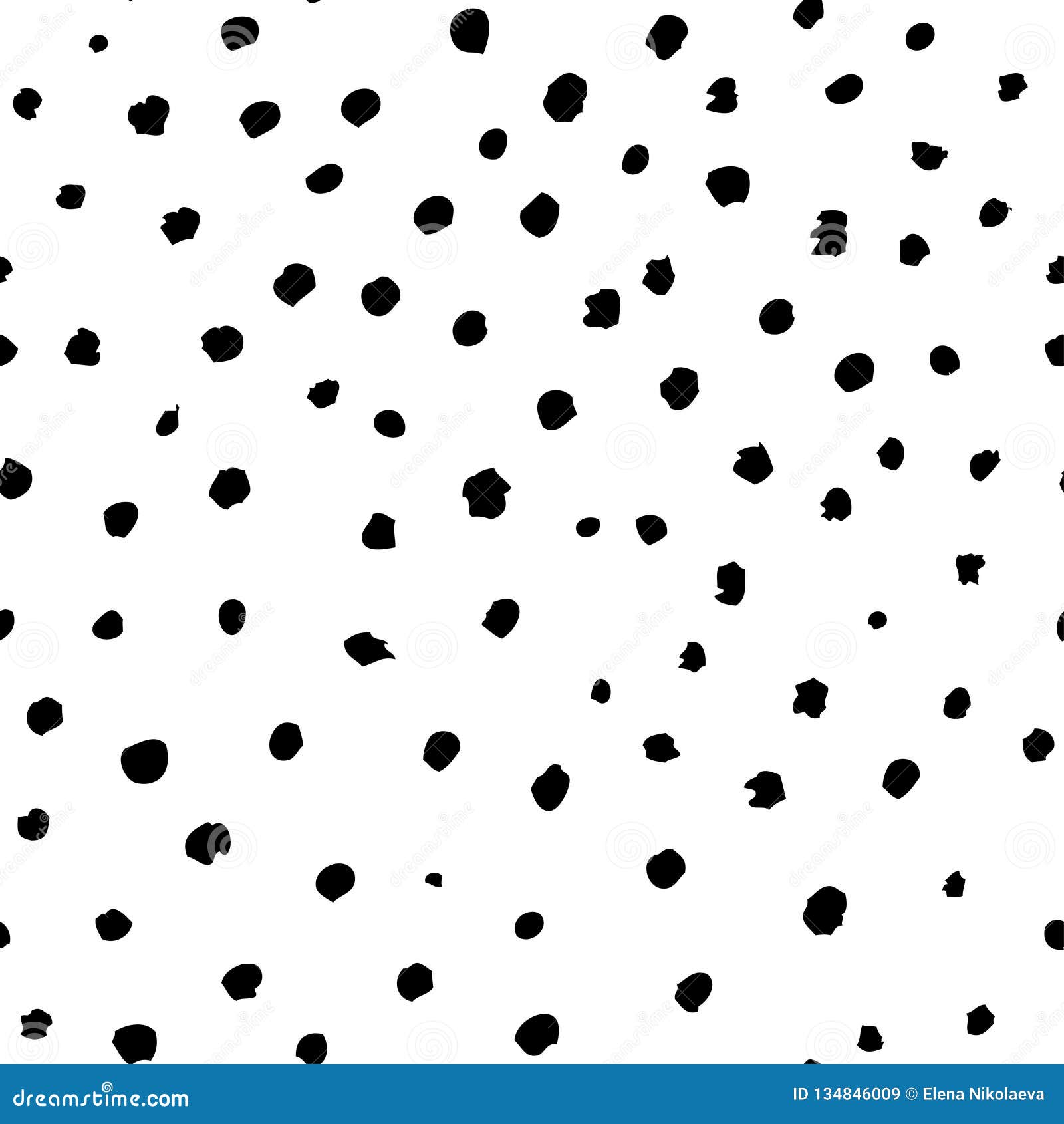 Monochrome Polka Dot Vector Seamless Pattern Stock Vector ... Monochrome Polka Dot Vector Seamless Pattern Stock Vector ...