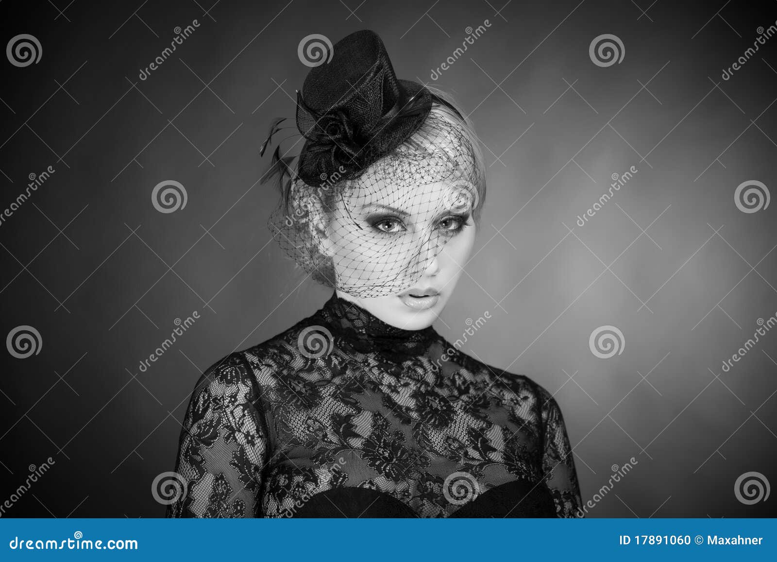 Monochrome portrait stock photo. Image of classic, ladyl - 17891060