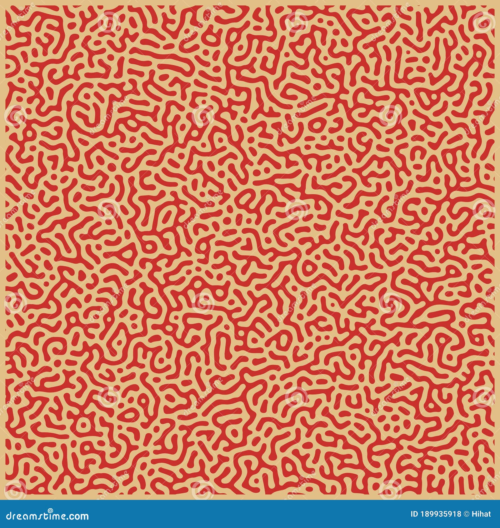 Monochrome Reaction Diffusion Seamless Pattern. Stock Vector ...