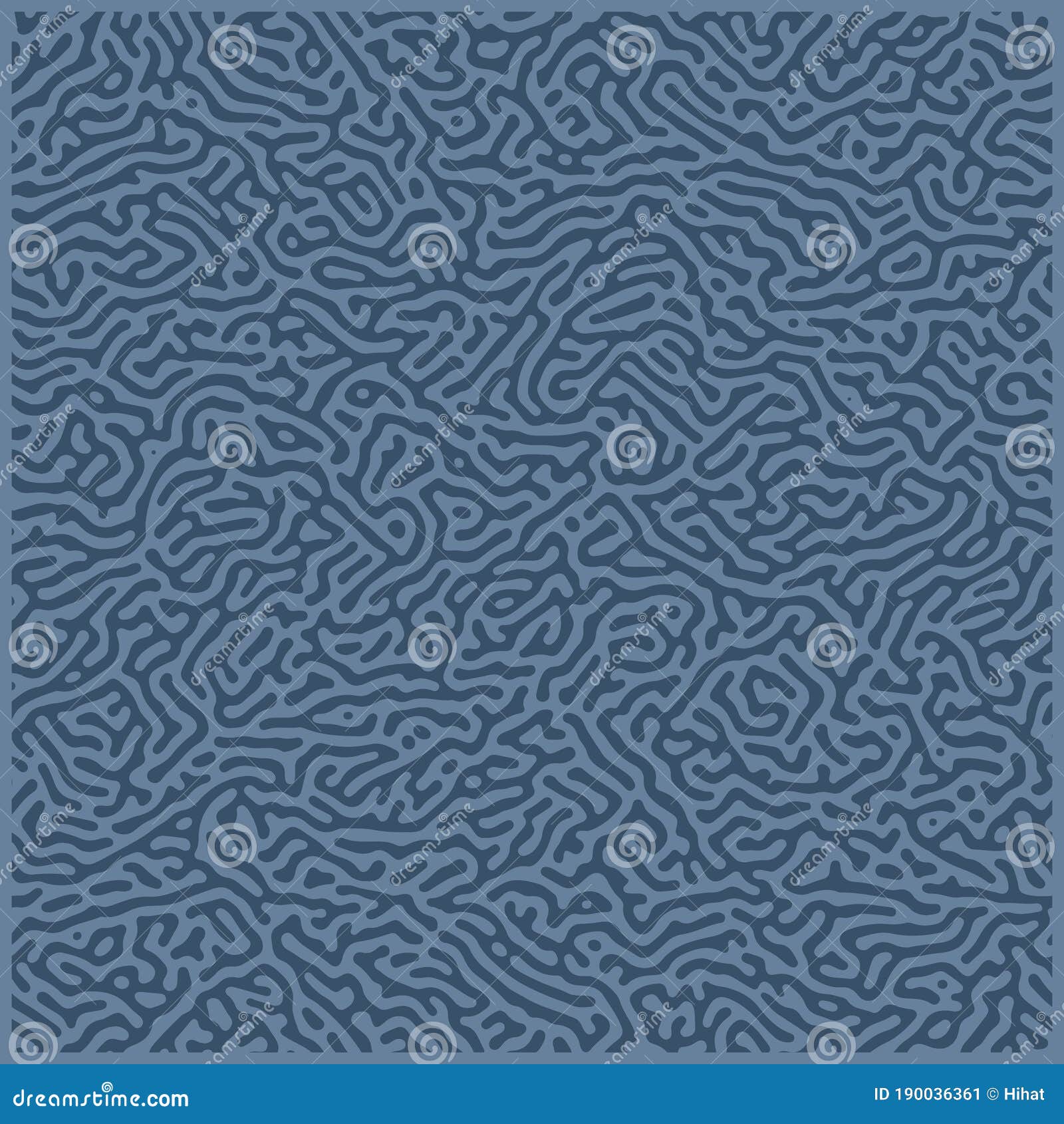 Monochrome Reaction Diffusion Seamless Pattern. Stock Vector ...