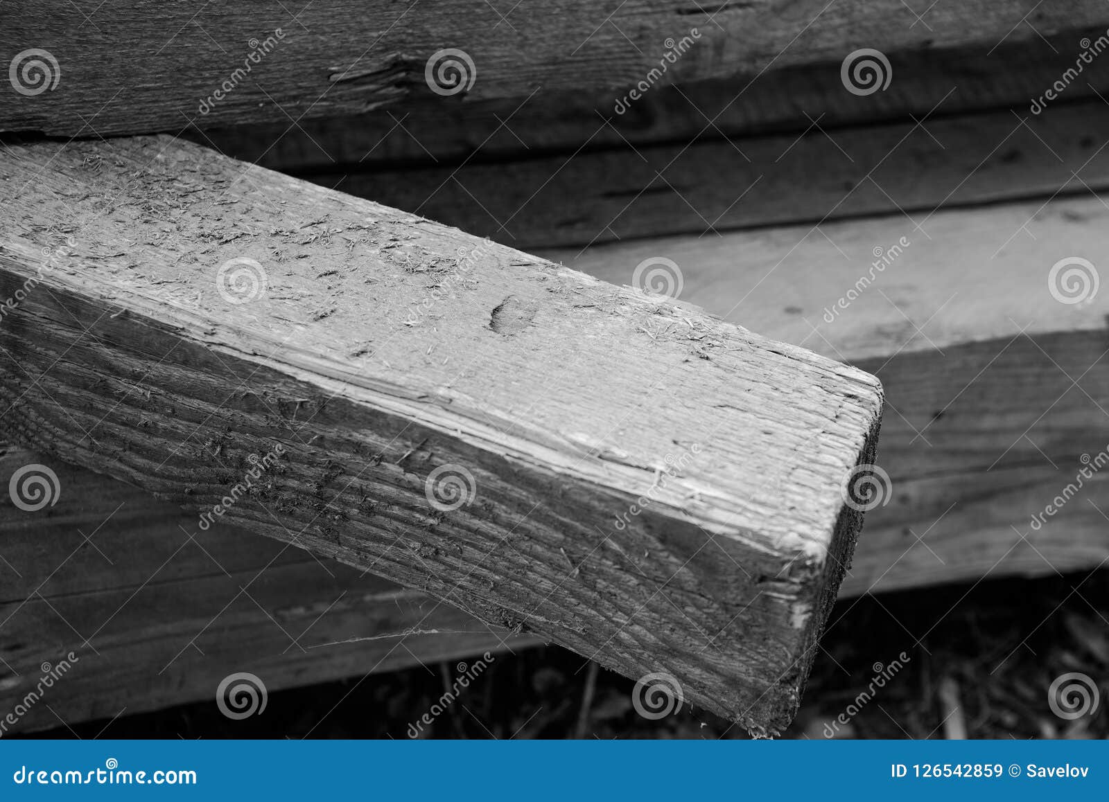 Black and White Rough Boards are Stacked Stock Image - Image of ...