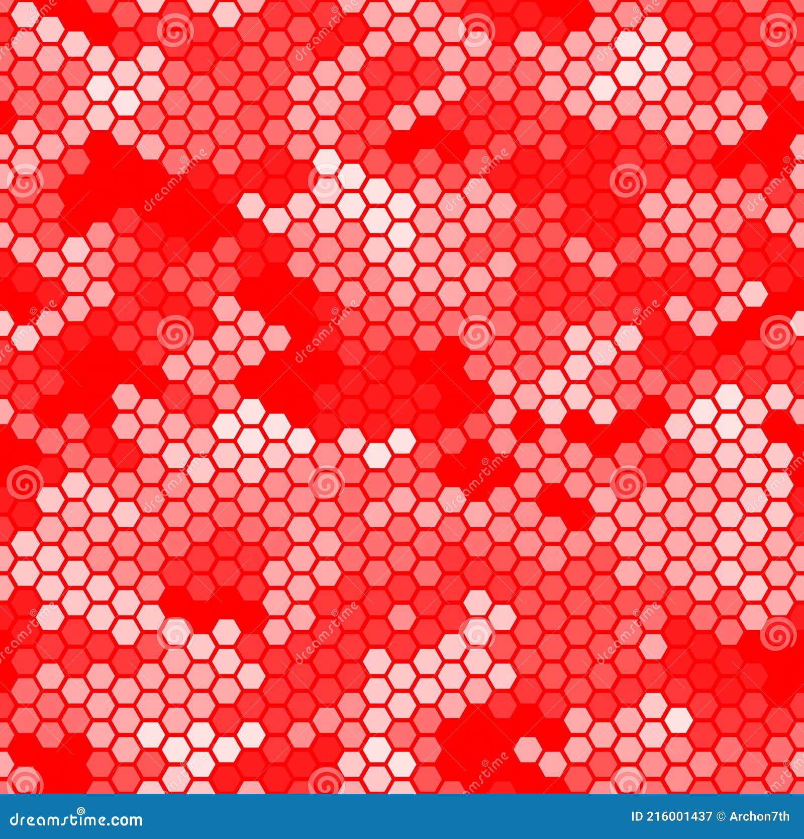 Monochrome Seamless Honey Pattern with Halftone Hex Cells in Linear ...