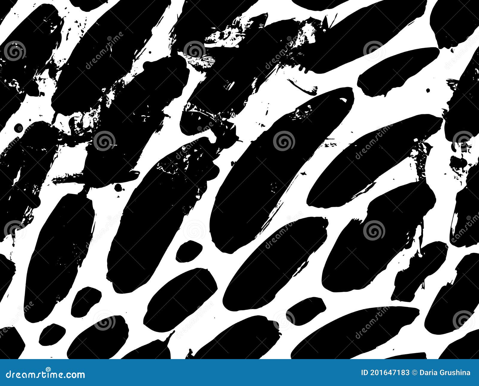 Monochrome Seamless Pattern for Fabric Design. Water Splash Paint ...
