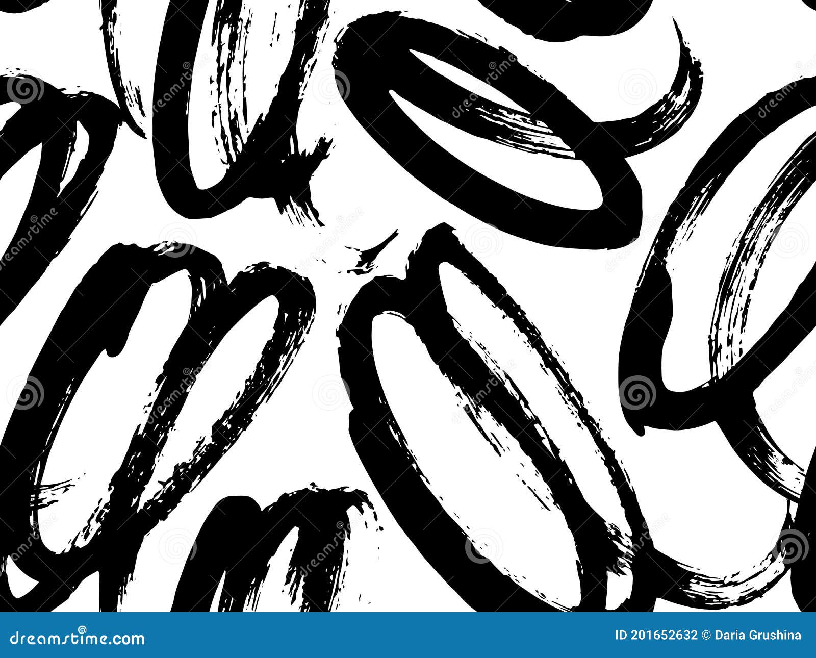Monochrome Seamless Pattern for Fabric Design. Water Splash Paint ...