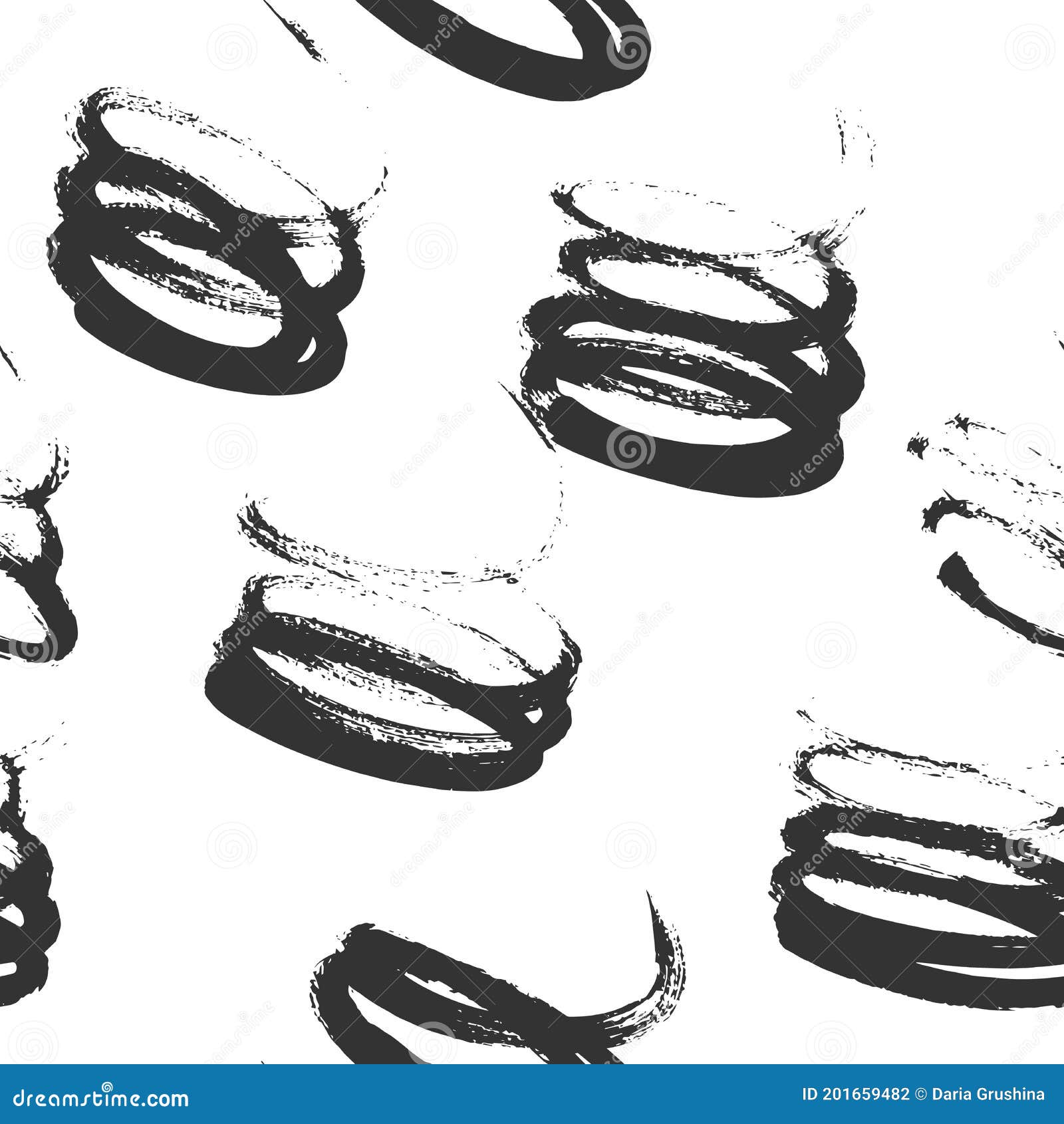 Monochrome Seamless Pattern for Fabric Design. Water Splash Paint ...