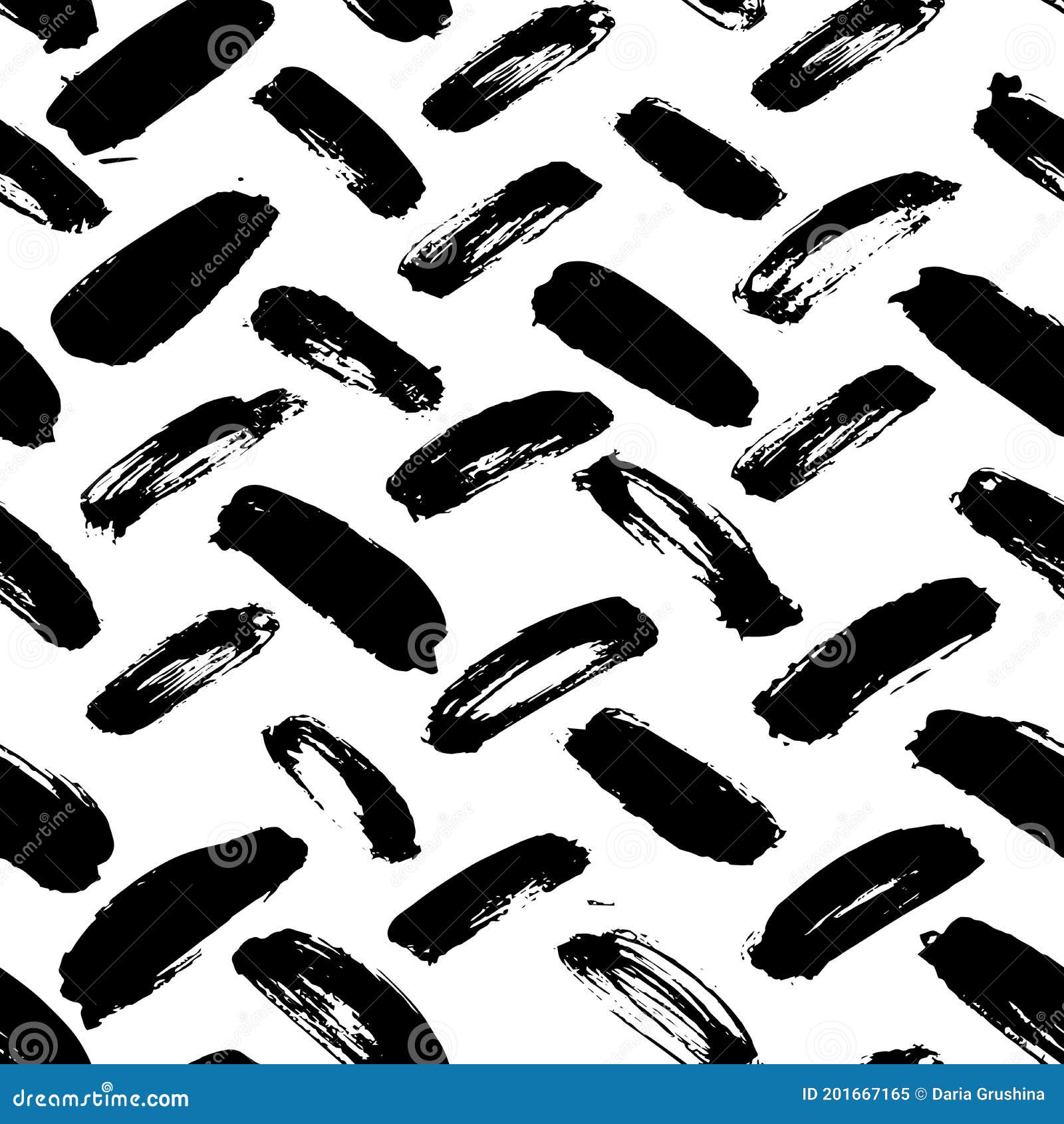 Monochrome Seamless Pattern for Fabric Design. Water Splash Paint ...