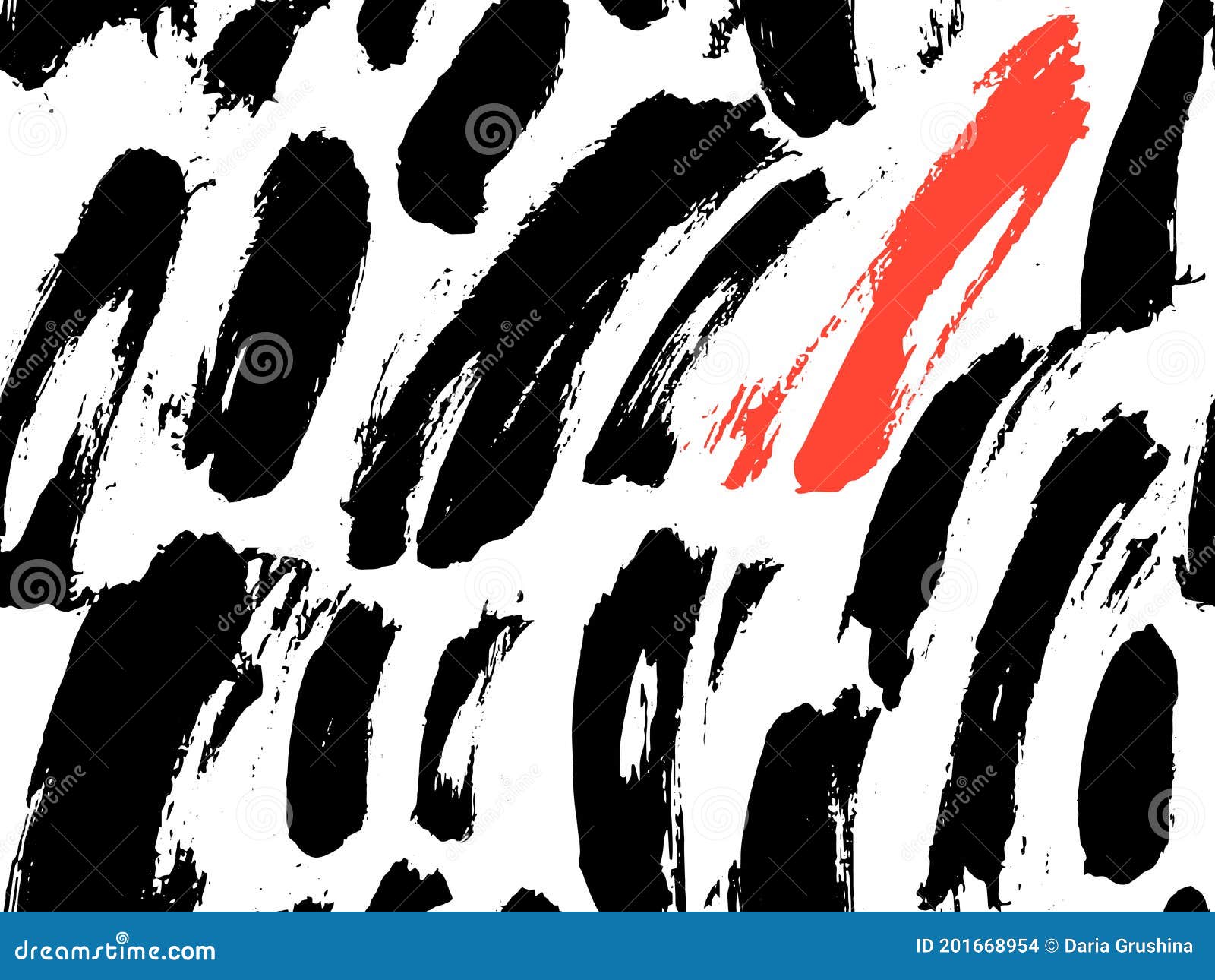 Monochrome Seamless Pattern for Fabric Design. Water Splash Paint ...