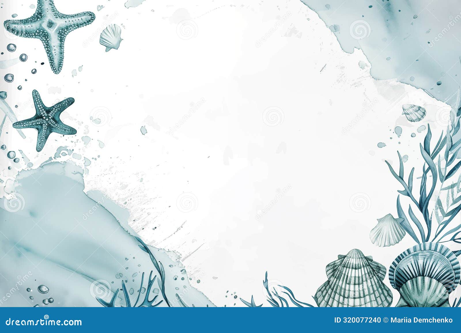 Starfish Border Stock Photography | CartoonDealer.com #8642150