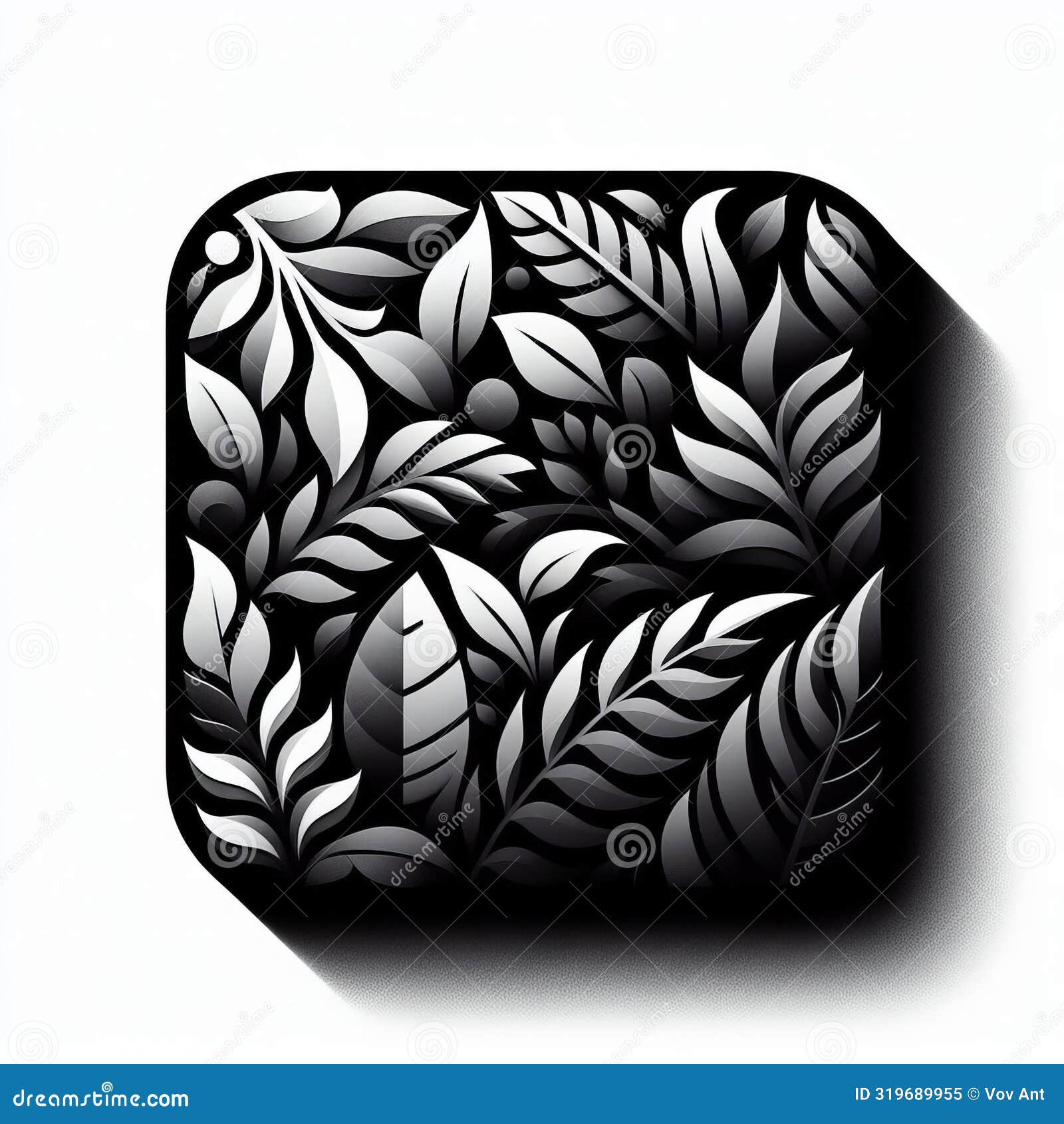 Monochrome Shadow A Shadow Effect With A Single Color Palete Stock ...