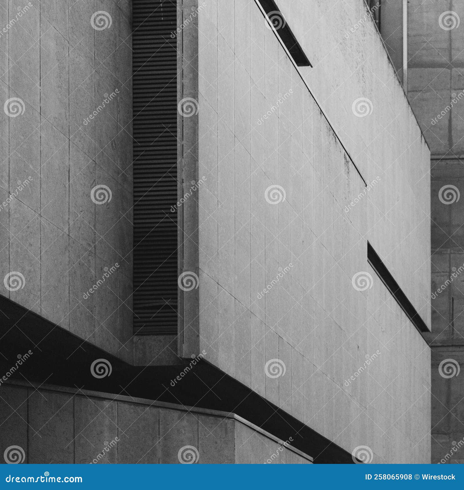 Monochrome Shot of the High Building Walls Stock Photo - Image of ...