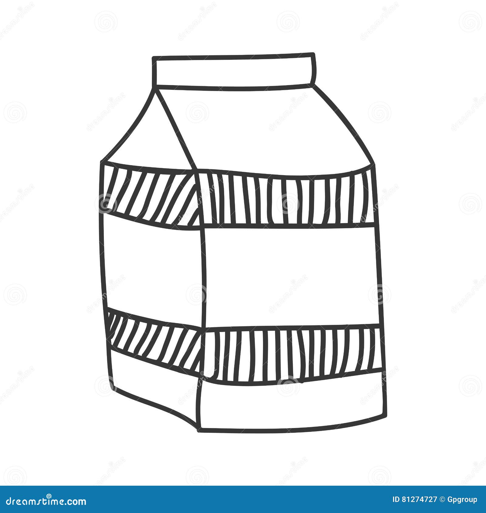 Silhouette Milk Baby Bottle With Pacifier And Scale. Cartoon Contour ...