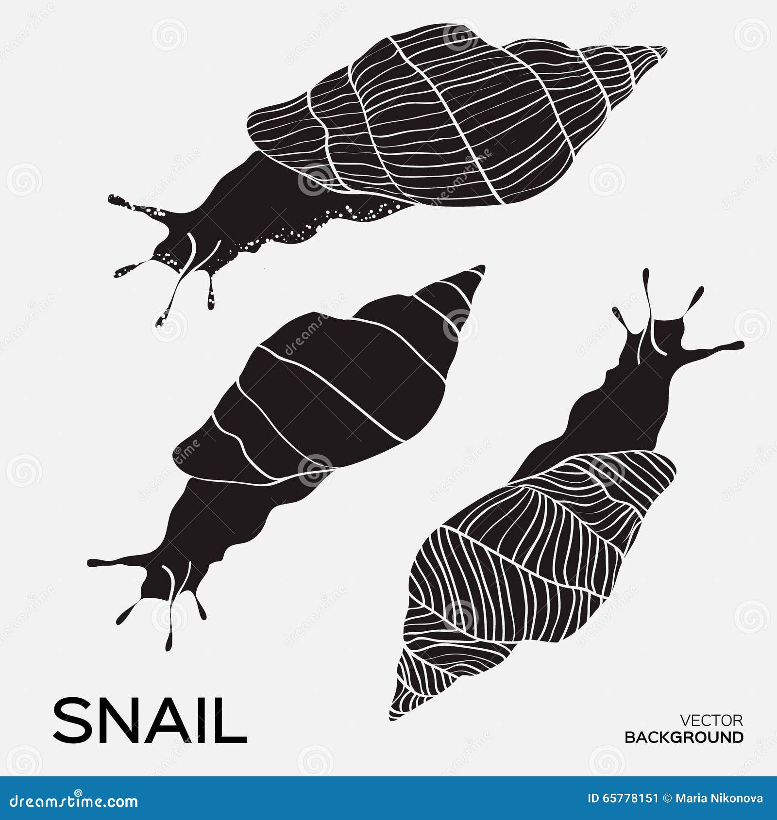 Silhouette Of Snail At Sunset Background Royalty-Free Stock Photography ...