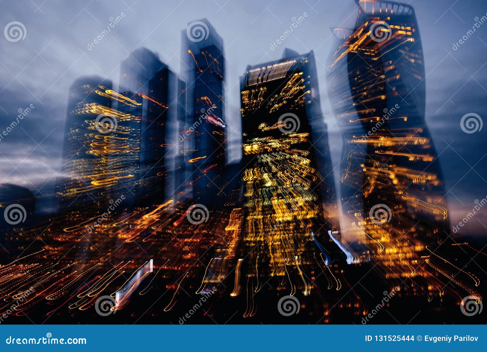 Blurred Background of Building Skyscrapers Stock Photo - Image of ...